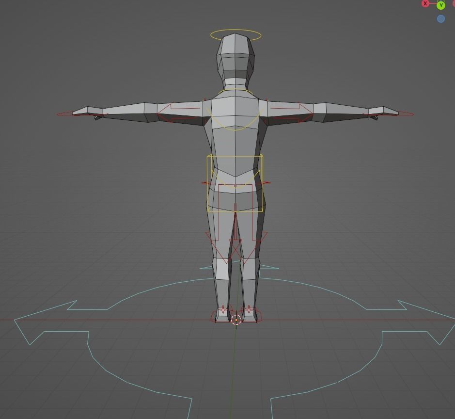 Stylized Humanoid Base Mesh Rigged 3D Model 3D model | CGTrader