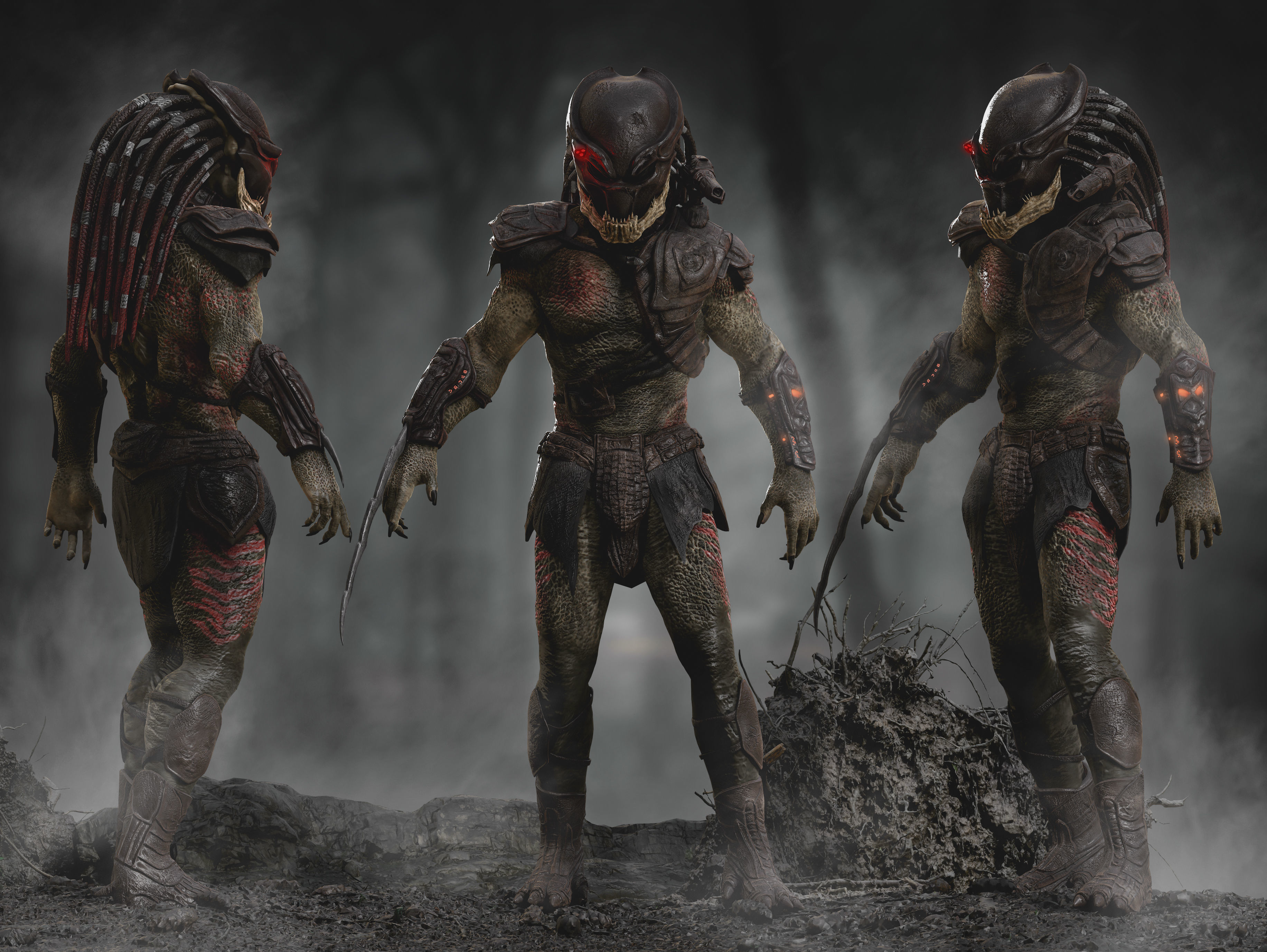 3D model Predator Berserker VR / AR / low-poly | CGTrader