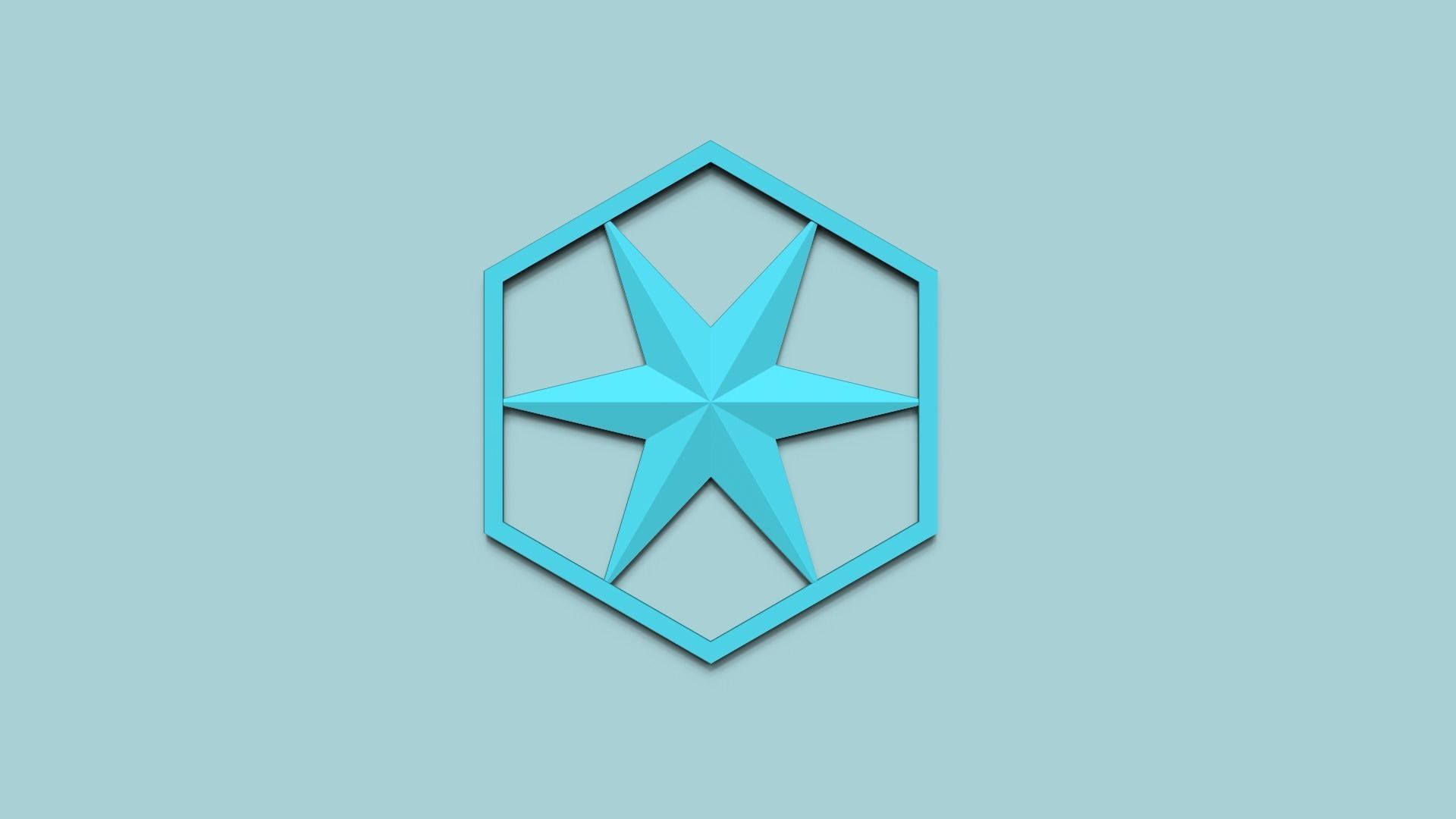 Hexagonal Wall Panel A17 Star - Interior Design Decoration 3D model 3D ...