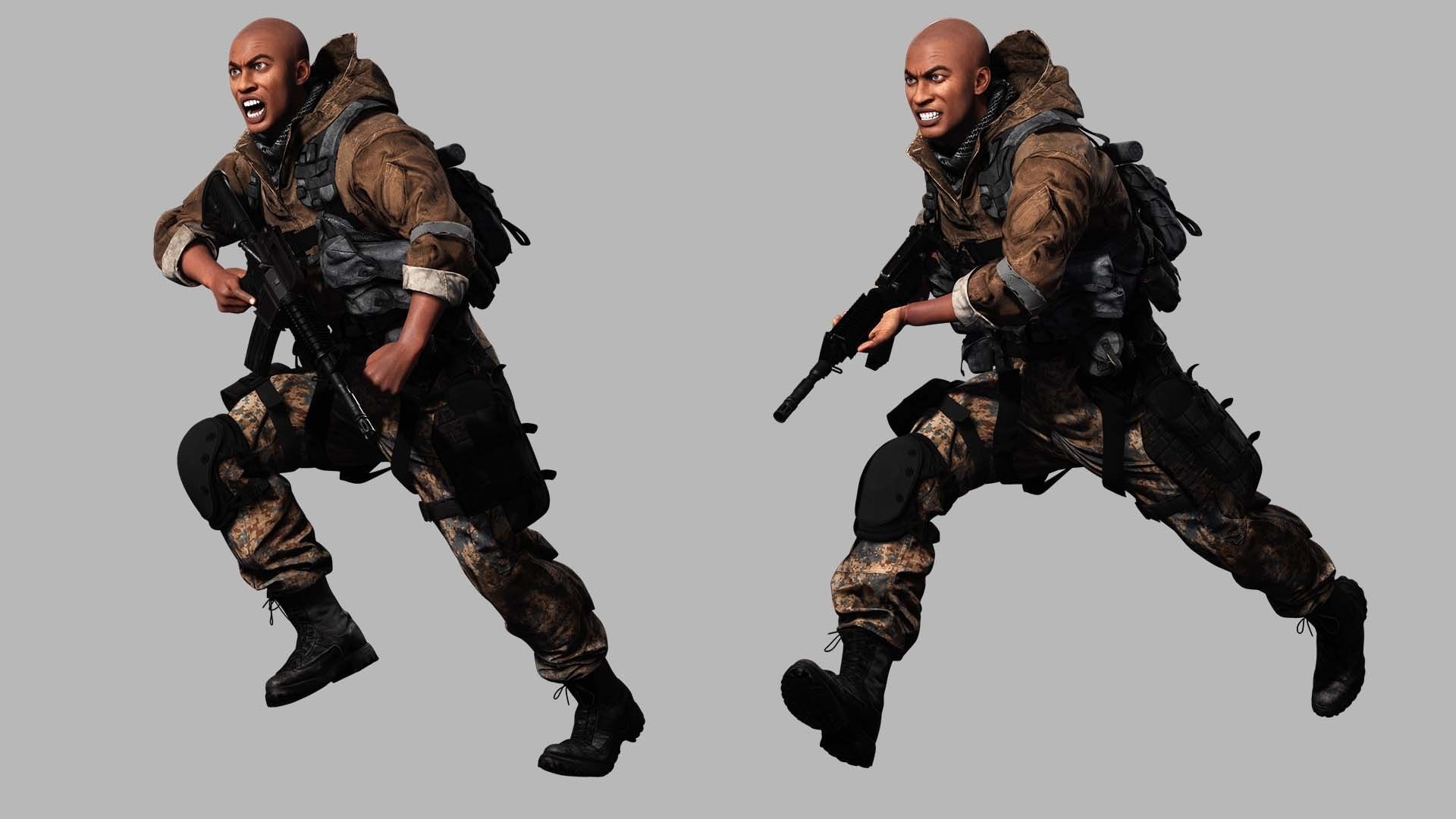 3D model Marcus Realistic Military Operative 3D Character VR / AR / low ...