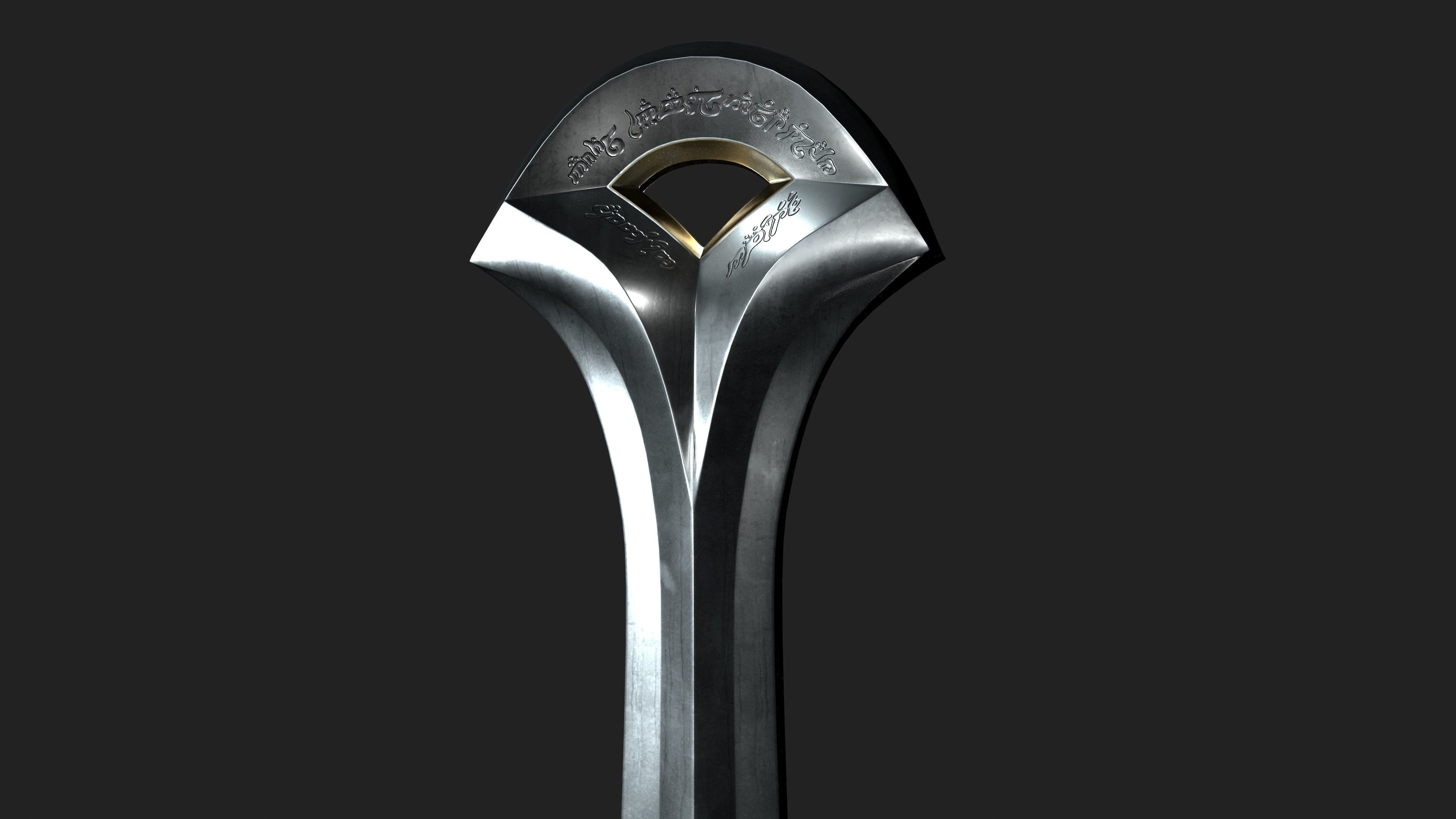 Anduril Sword 3D Model 3D model | CGTrader