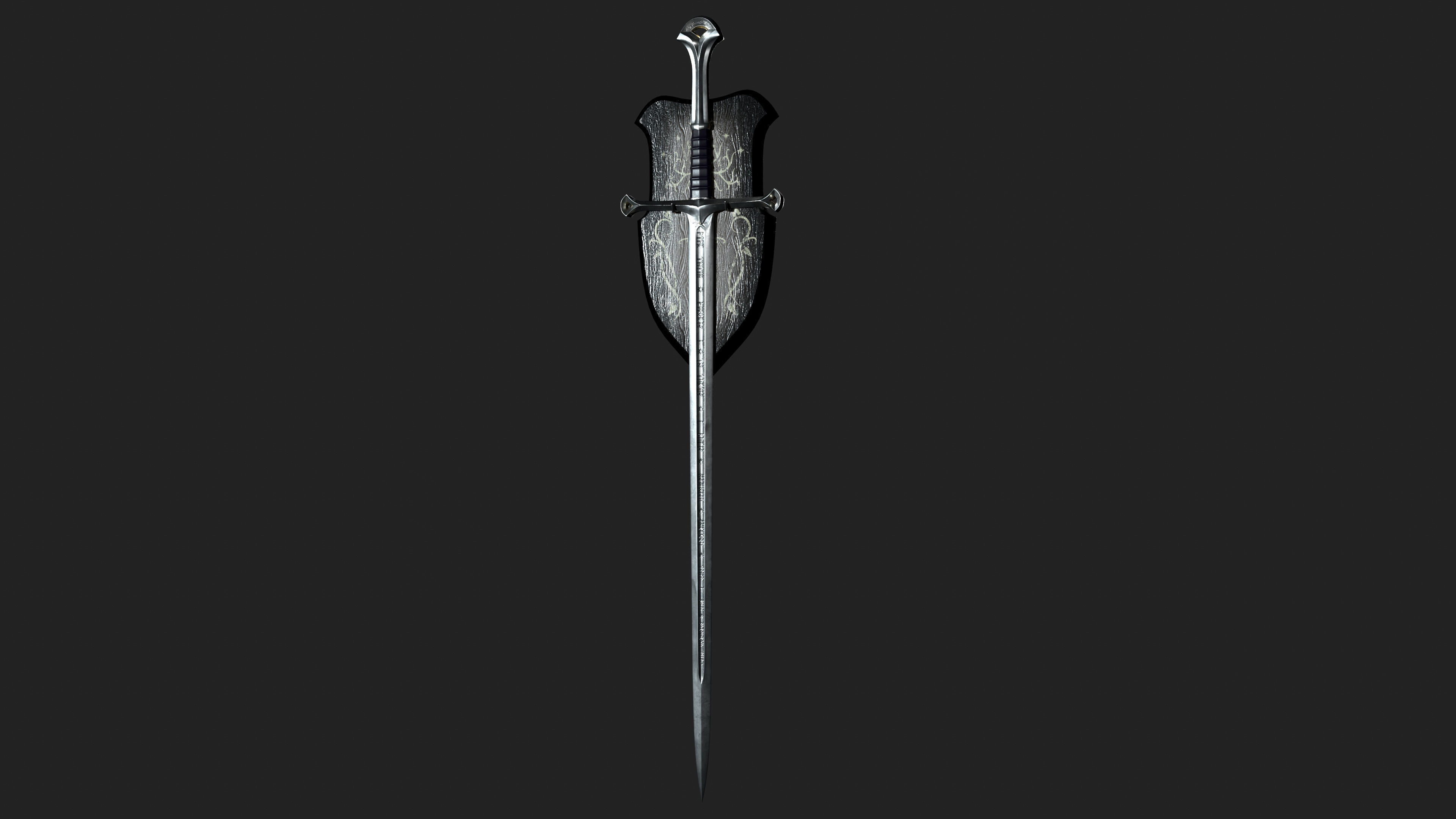 Anduril Sword 3D Model 3D model | CGTrader