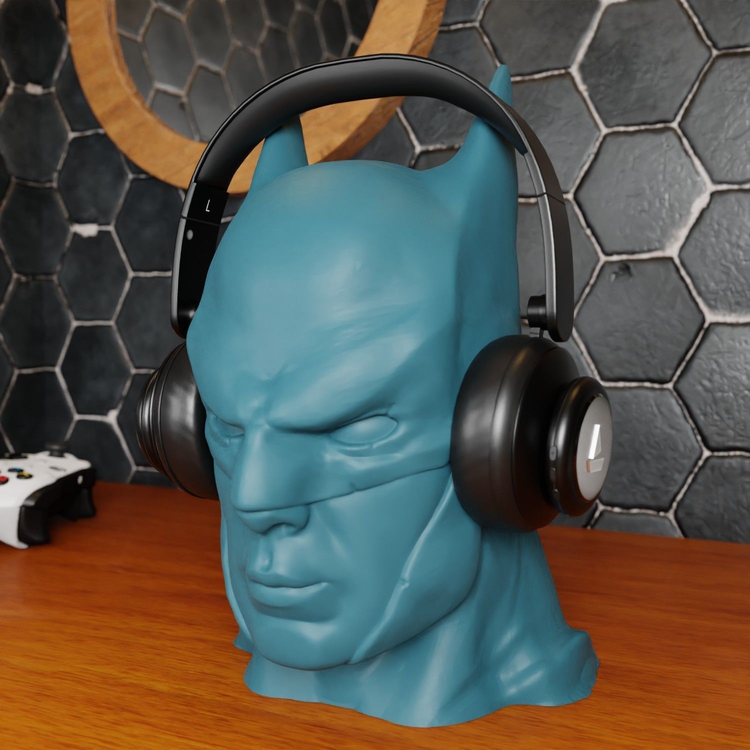 3D model BATMAN HEADPHONES HOLDER VR / AR / low-poly | CGTrader