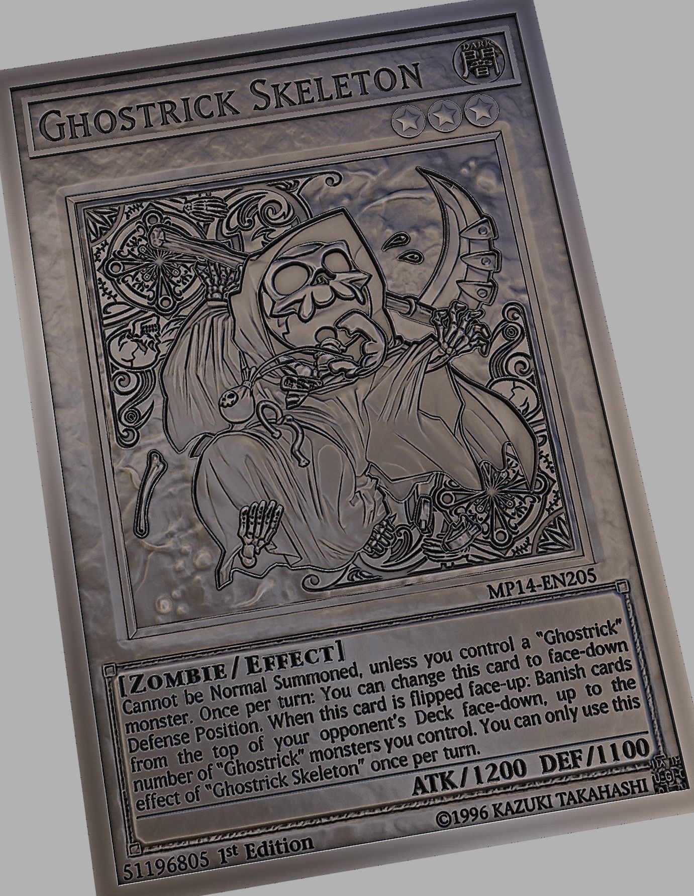 ghostrick skeleton - yugioh free 3D model 3D printable | CGTrader