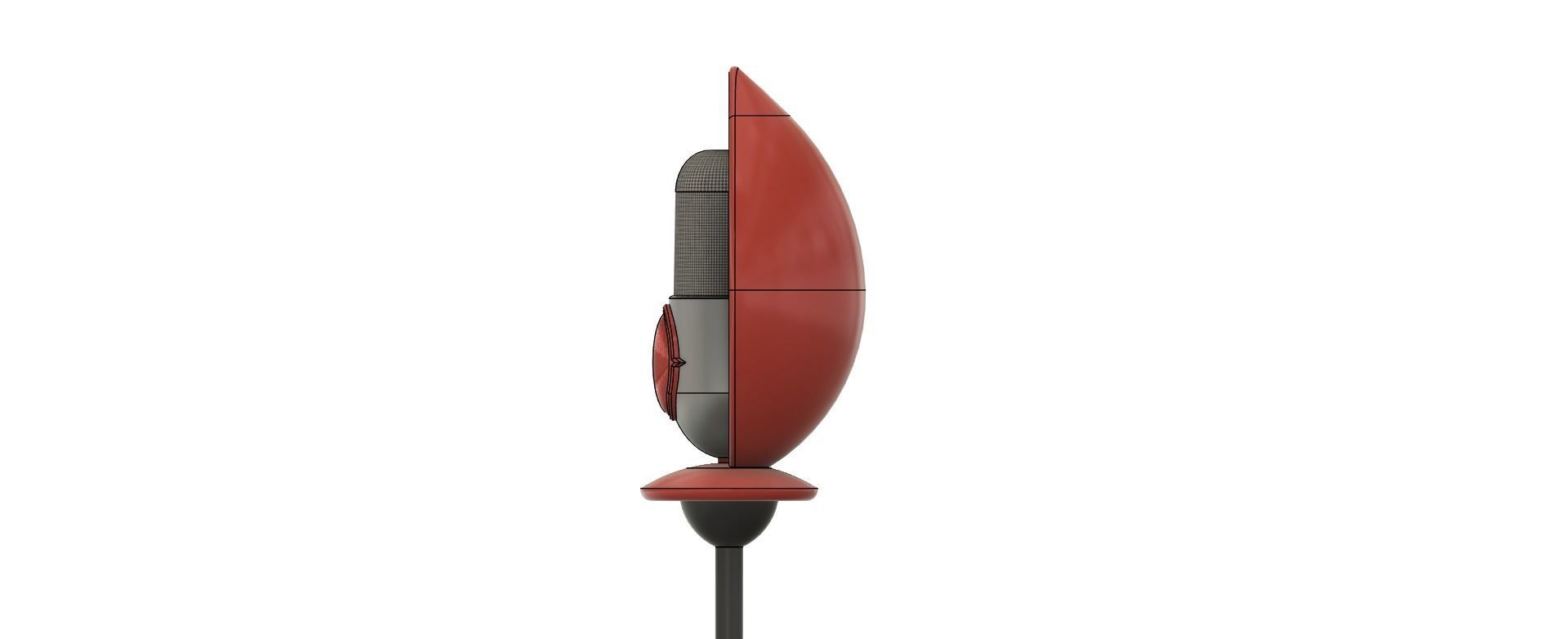 Alastor Microphone Hazbin Hotel 3D model 3D printable | CGTrader