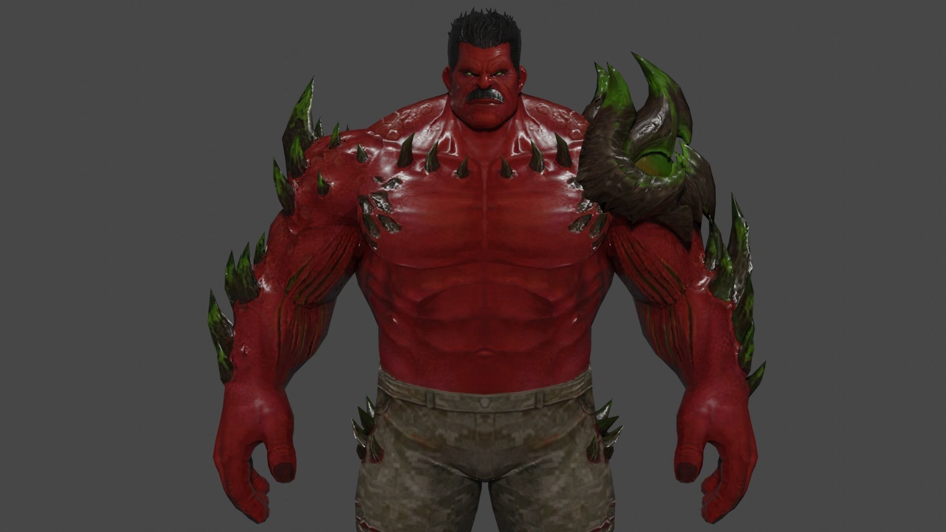 Hell Hulk 3D Model 3D model rigged | CGTrader