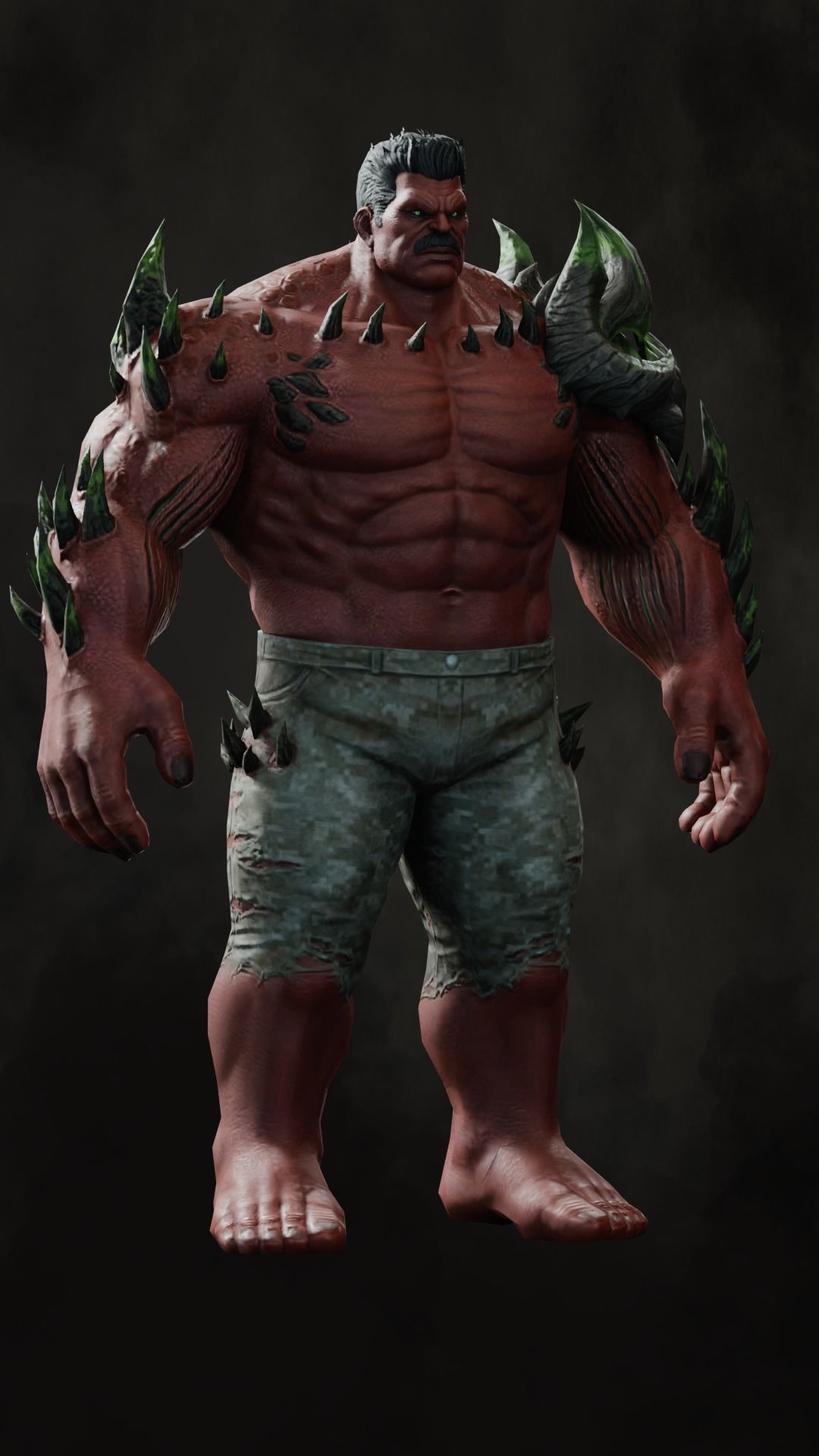 Hell Hulk 3D Model 3D model rigged | CGTrader