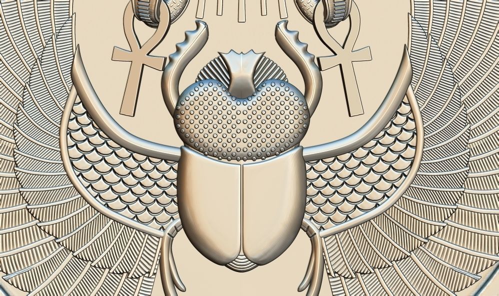 Ancient Egyptian pharaoh scorpion relief 3d printable model cnc 3D ...