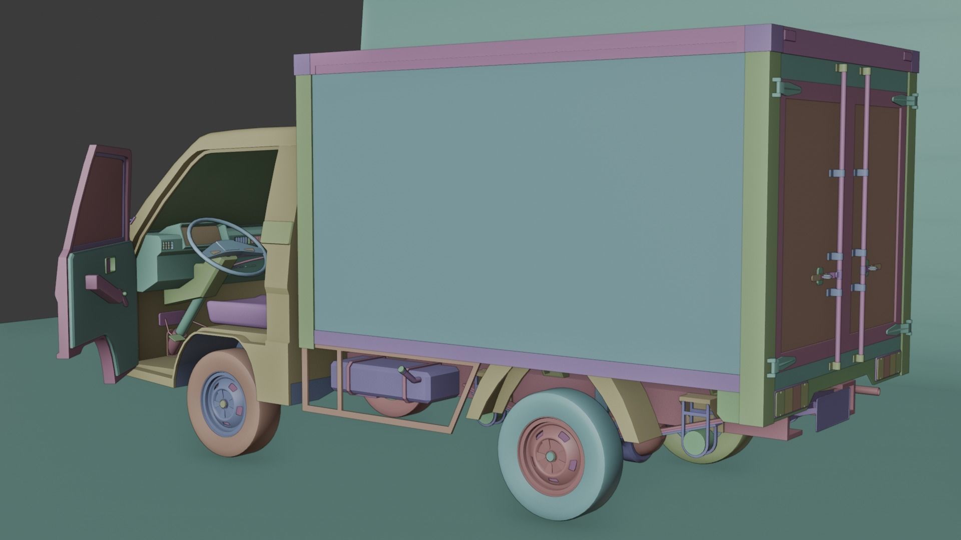 3D model Mitsubishi L300 Mobil Box VR / AR / low-poly | CGTrader