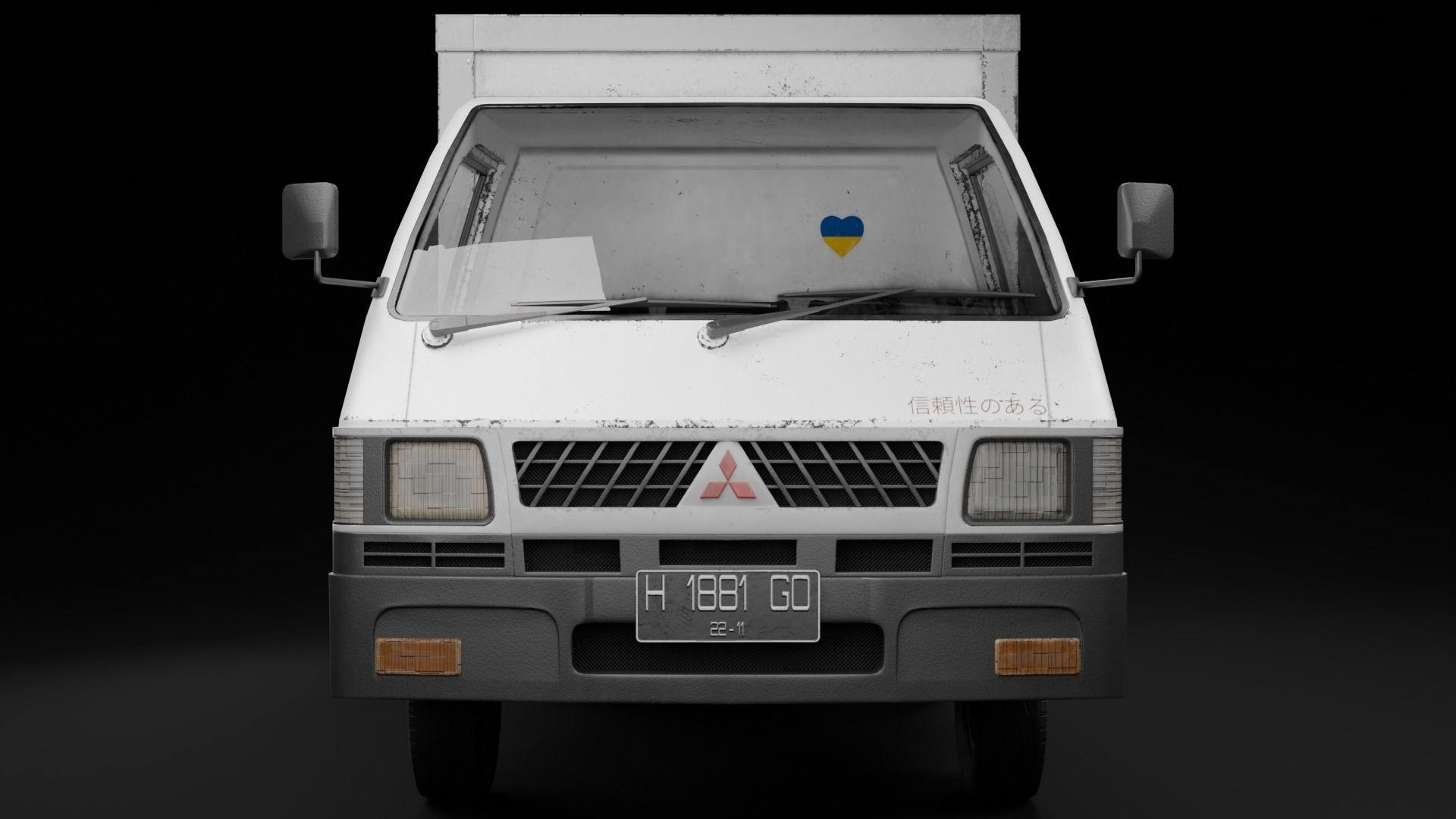3D model Mitsubishi L300 Mobil Box VR / AR / low-poly | CGTrader