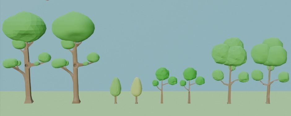 Simple LP Tree Assets 3D model 3D printable | CGTrader