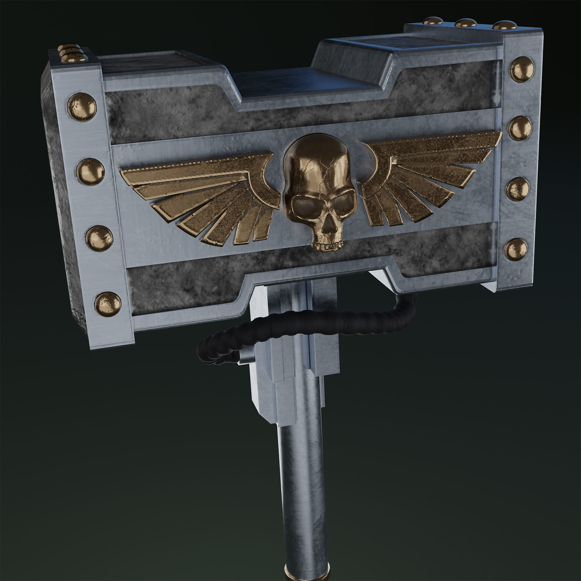 WarHammer 40K - The thunder hammer of Space Marine 3D model 3D ...