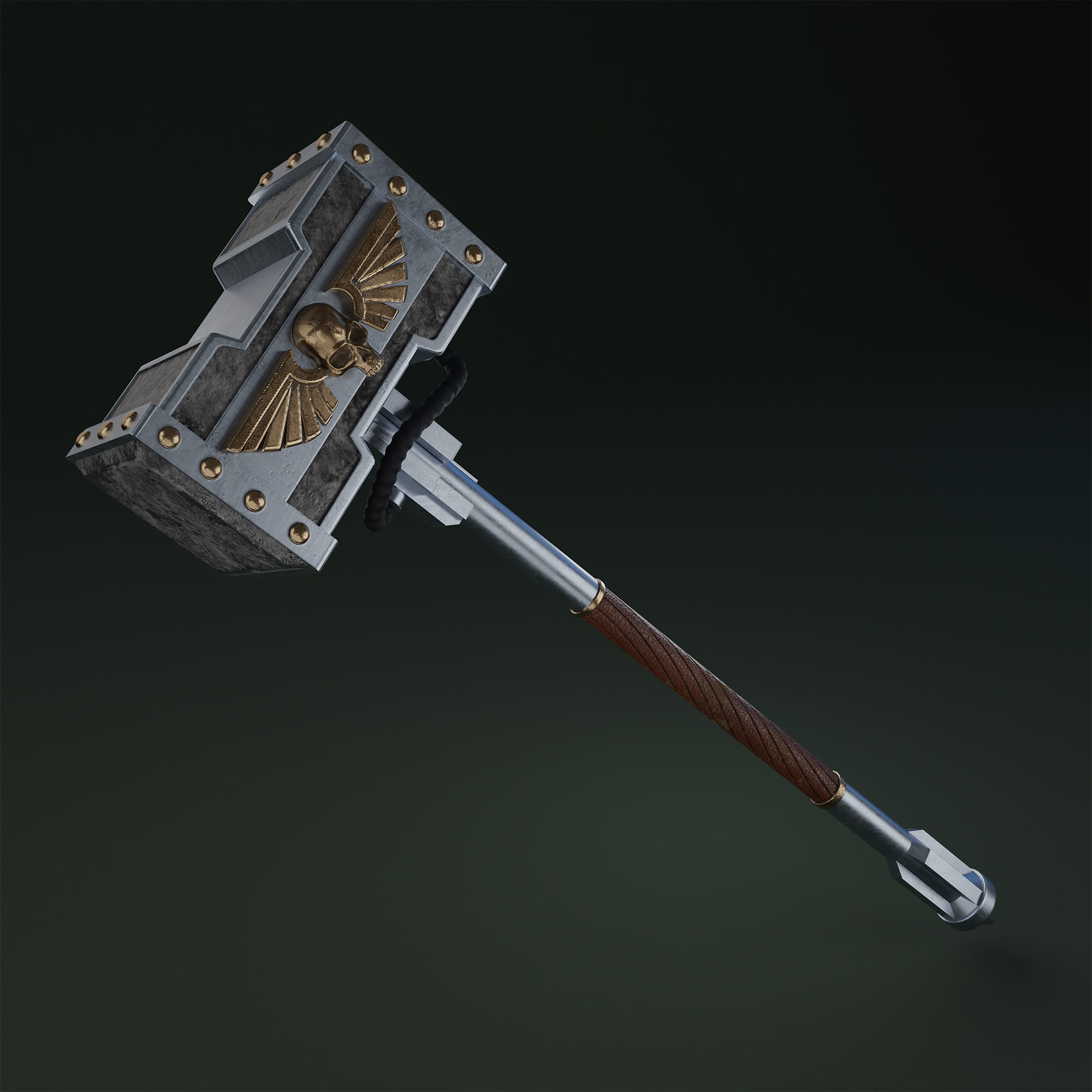 WarHammer 40K - The thunder hammer of Space Marine 3D model 3D ...