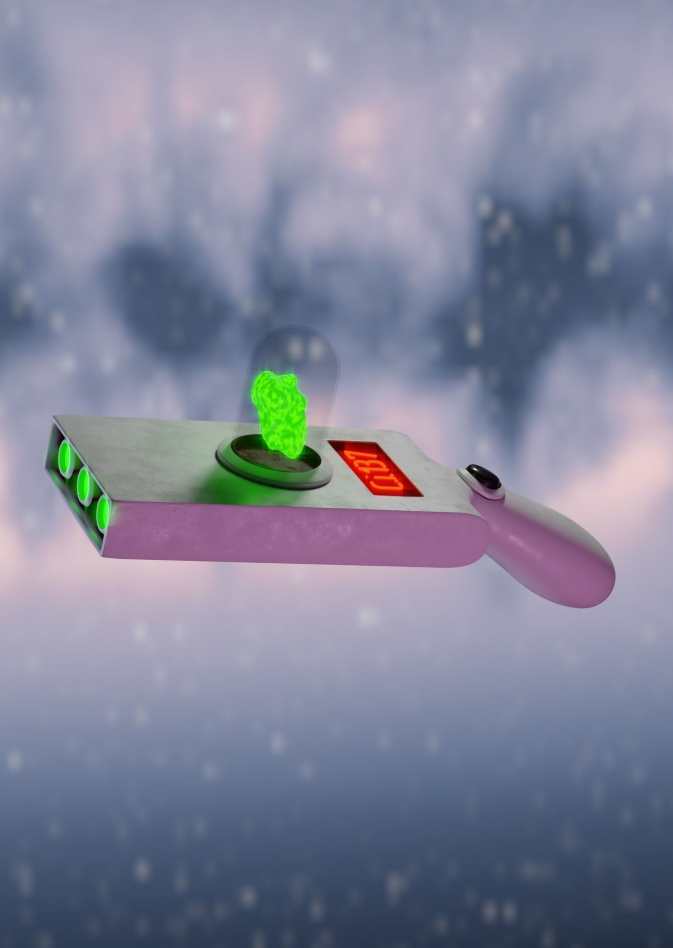 Rick and Morty Portal Gun free 3D model animated | CGTrader