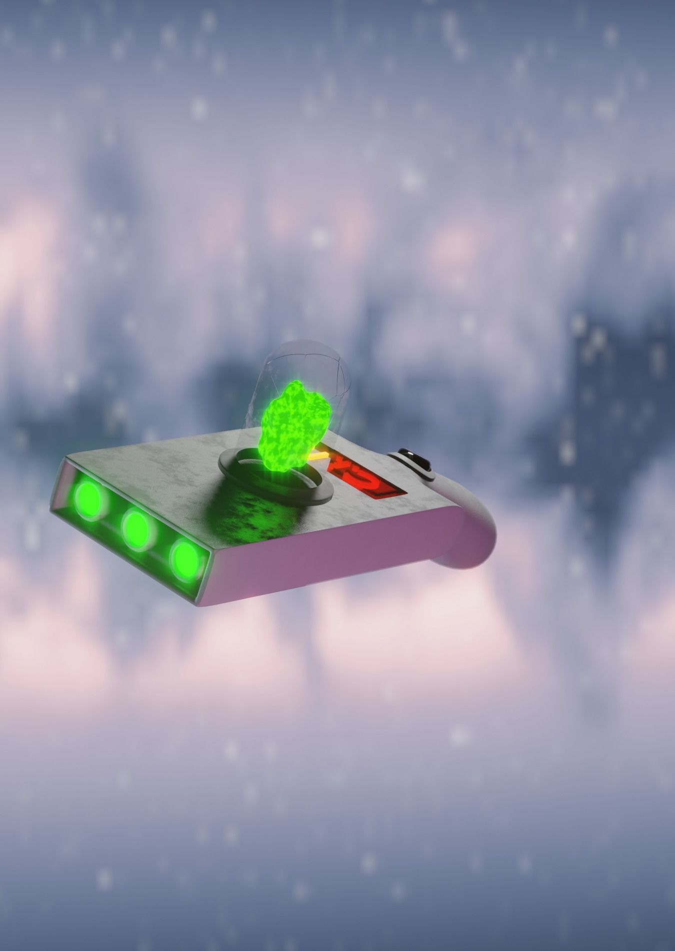 Rick and Morty Portal Gun free 3D model animated | CGTrader