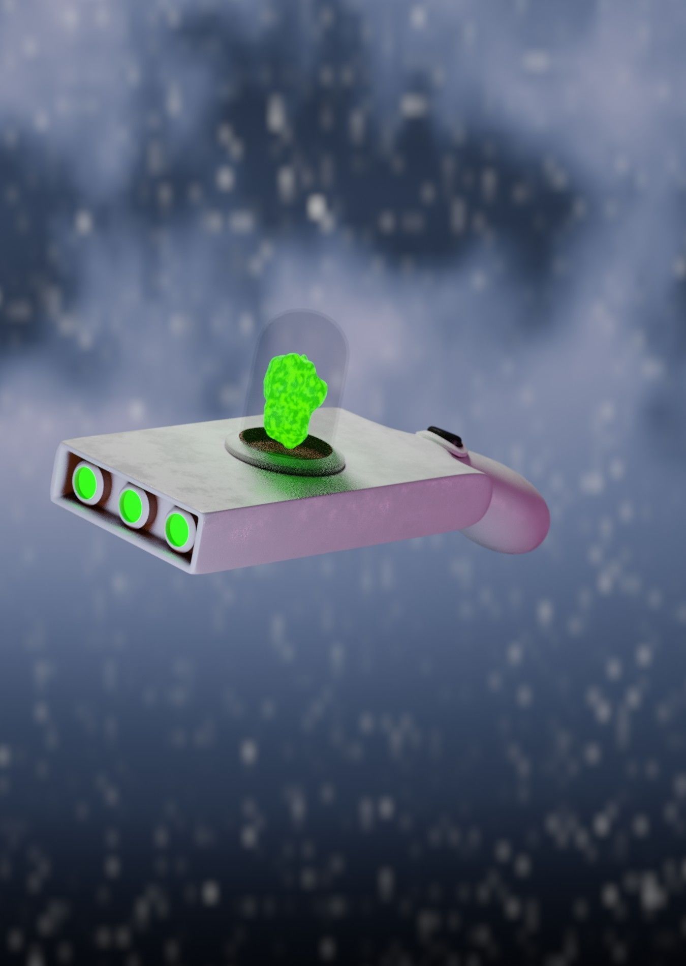 Rick and Morty Portal Gun free 3D model animated | CGTrader