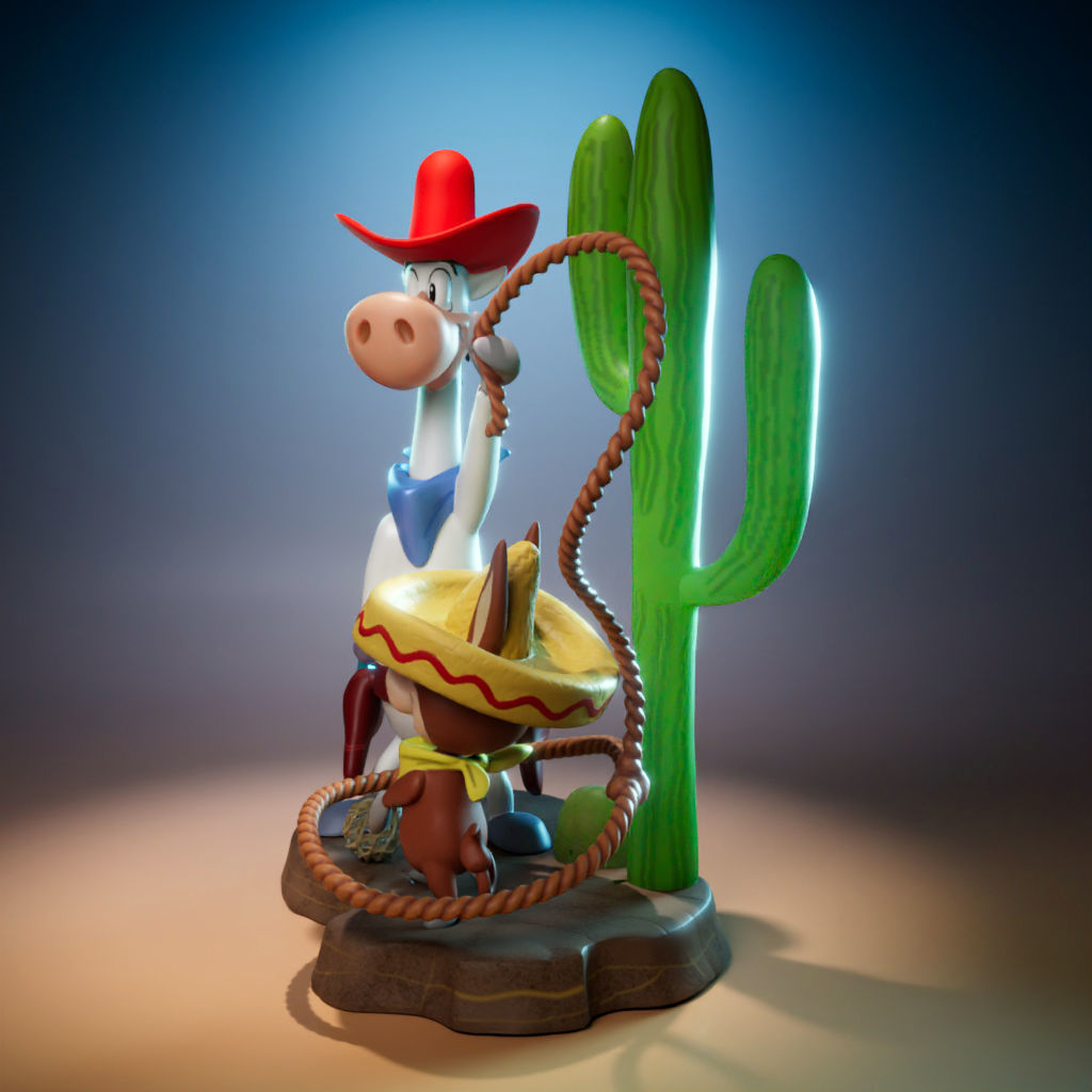 Quick Draw And Baba Looey 3D model 3D printable | CGTrader