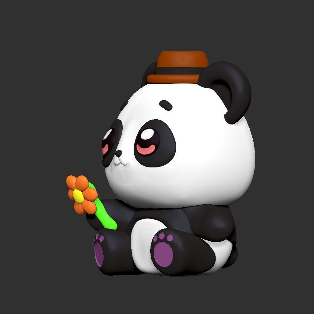 VALENTINES PANDA BEARS 3D model 3D printable | CGTrader