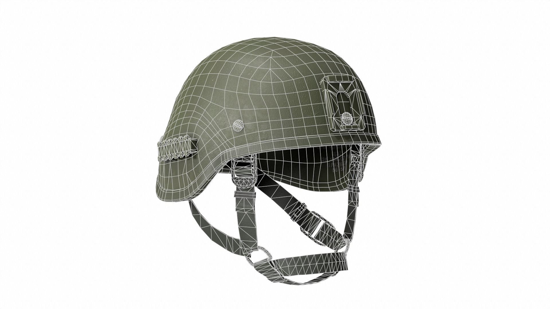 3D model 6B47 Russian Ratnik Helmet Modular Pack VR / AR / low-poly ...