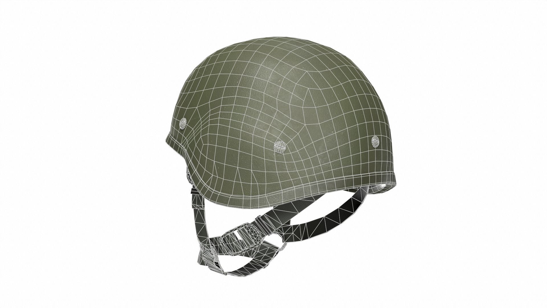3D model 6B47 Russian Ratnik Helmet Modular Pack VR / AR / low-poly ...