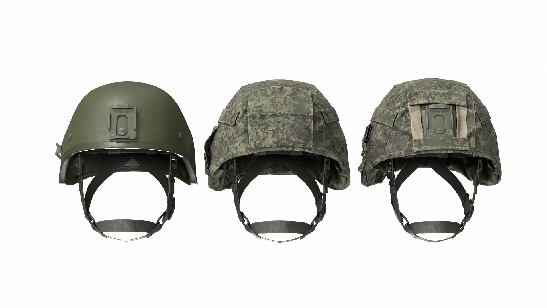 3D model 6B47 Russian Ratnik Helmet Modular Pack VR / AR / low-poly ...