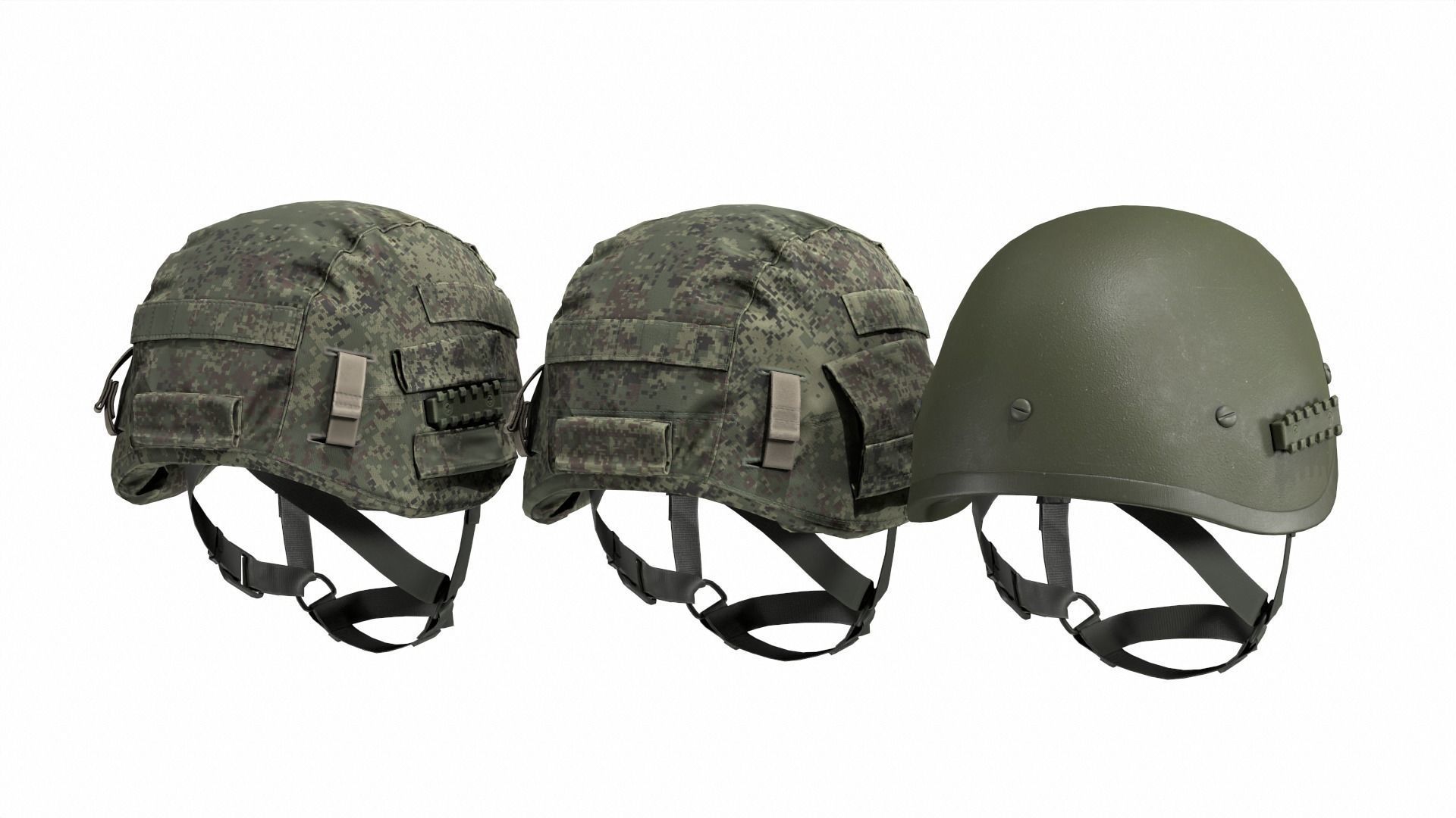 3D model 6B47 Russian Ratnik Helmet Modular Pack VR / AR / low-poly ...