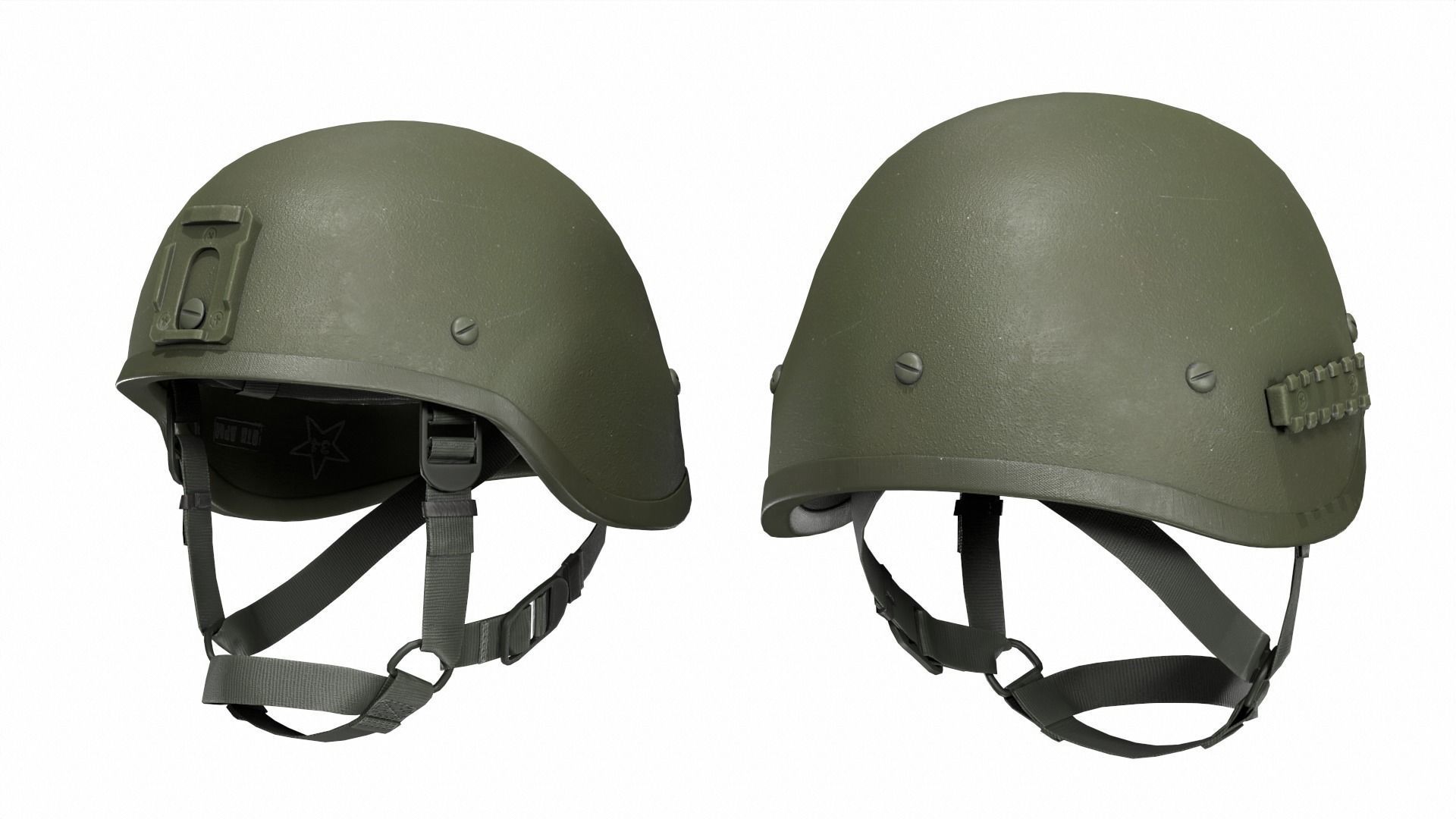 3D model 6B47 Russian Ratnik Helmet Modular Pack VR / AR / low-poly ...
