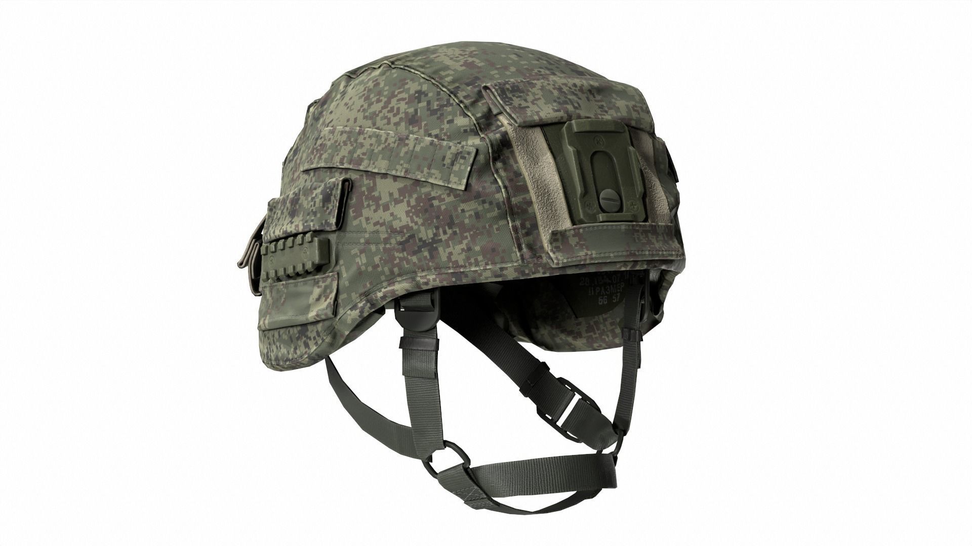 3D model 6B47 Russian Ratnik Helmet Modular Pack VR / AR / low-poly ...