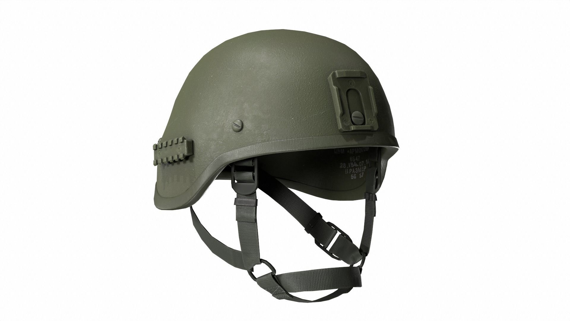 3D model 6B47 Russian Ratnik Helmet Modular Pack VR / AR / low-poly ...