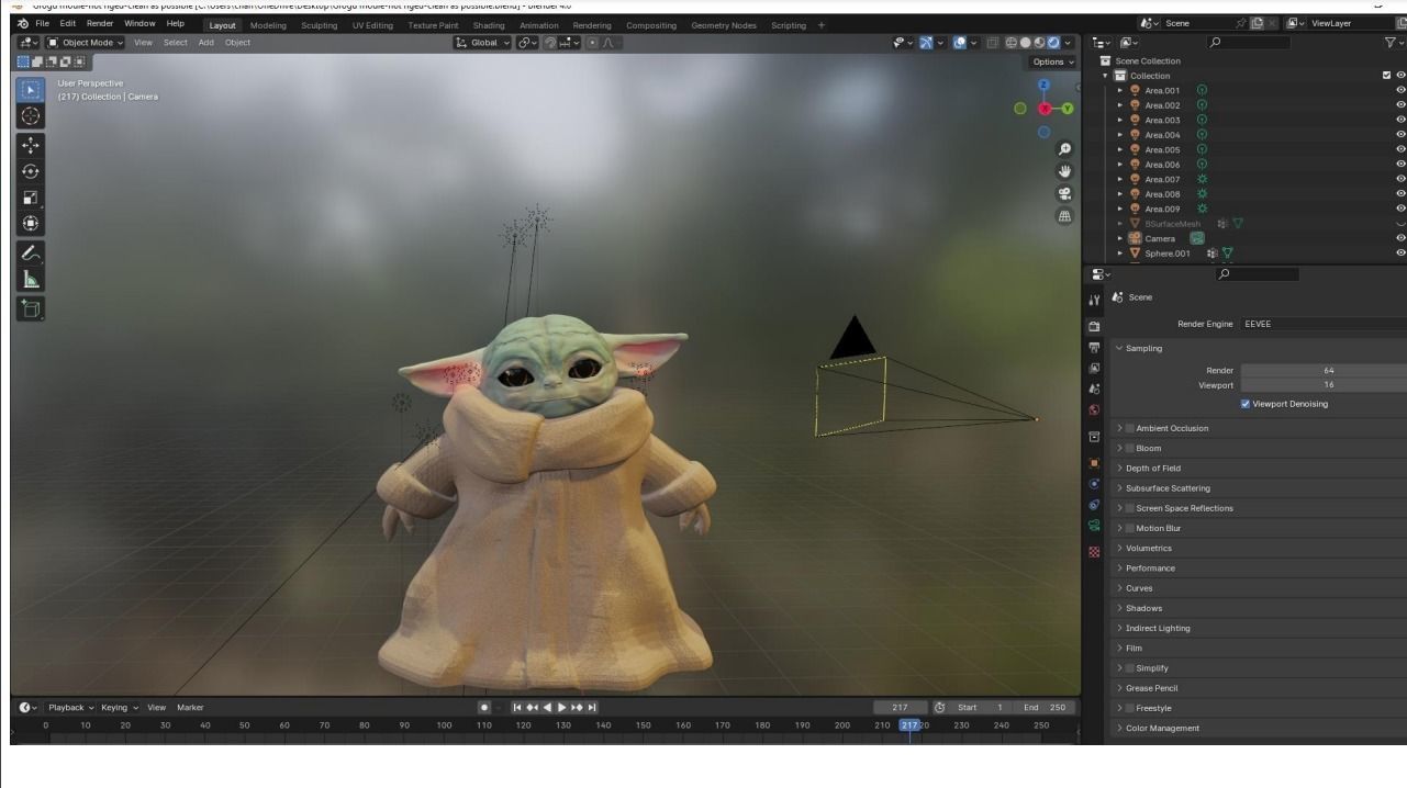 cool Grogu model 3D model | CGTrader