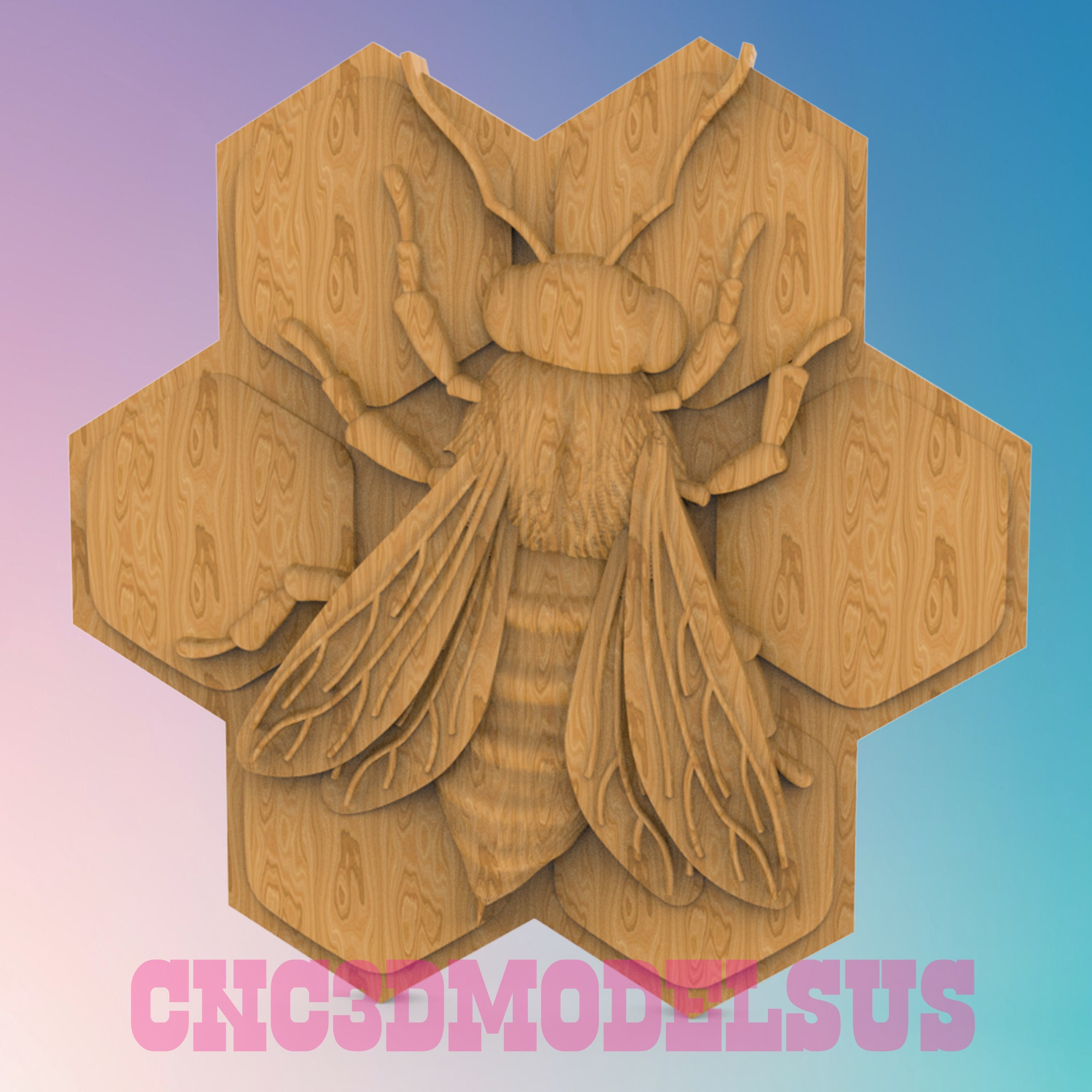 Bee 3D MODEL STL FILE FOR CNC ROUTER 3D model 3D printable | CGTrader