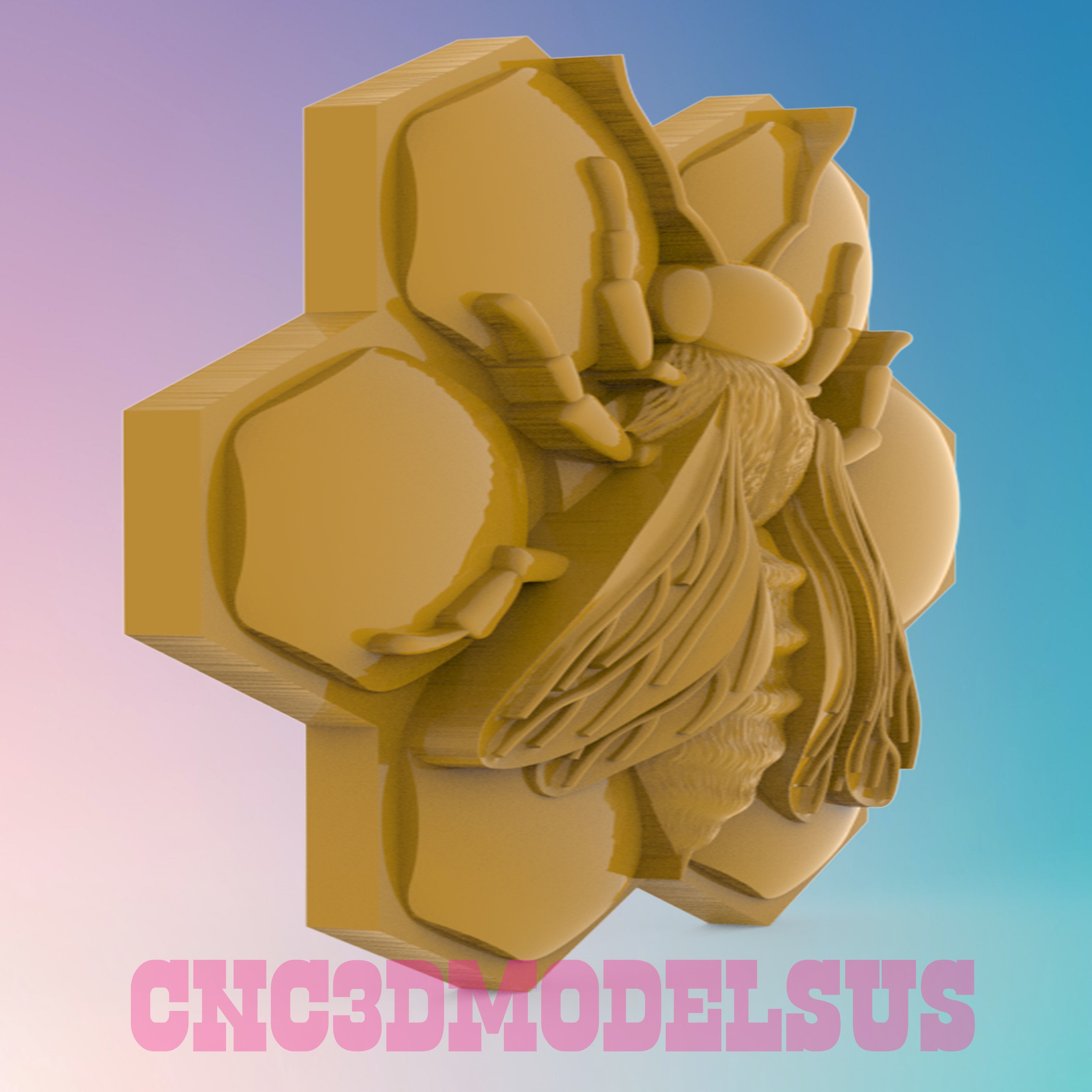 Bee 3D MODEL STL FILE FOR CNC ROUTER 3D model 3D printable | CGTrader