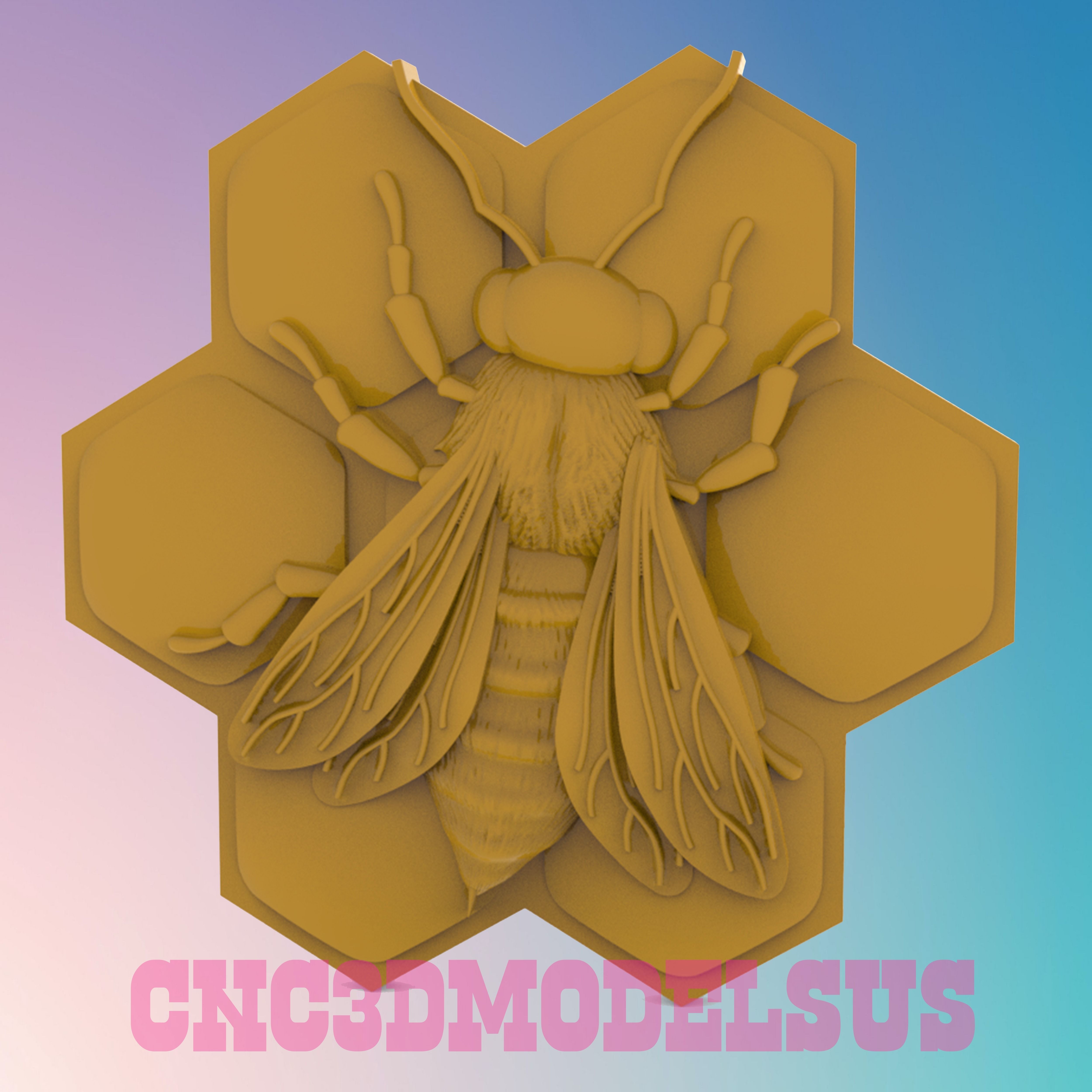 Bee 3D MODEL STL FILE FOR CNC ROUTER 3D model 3D printable | CGTrader