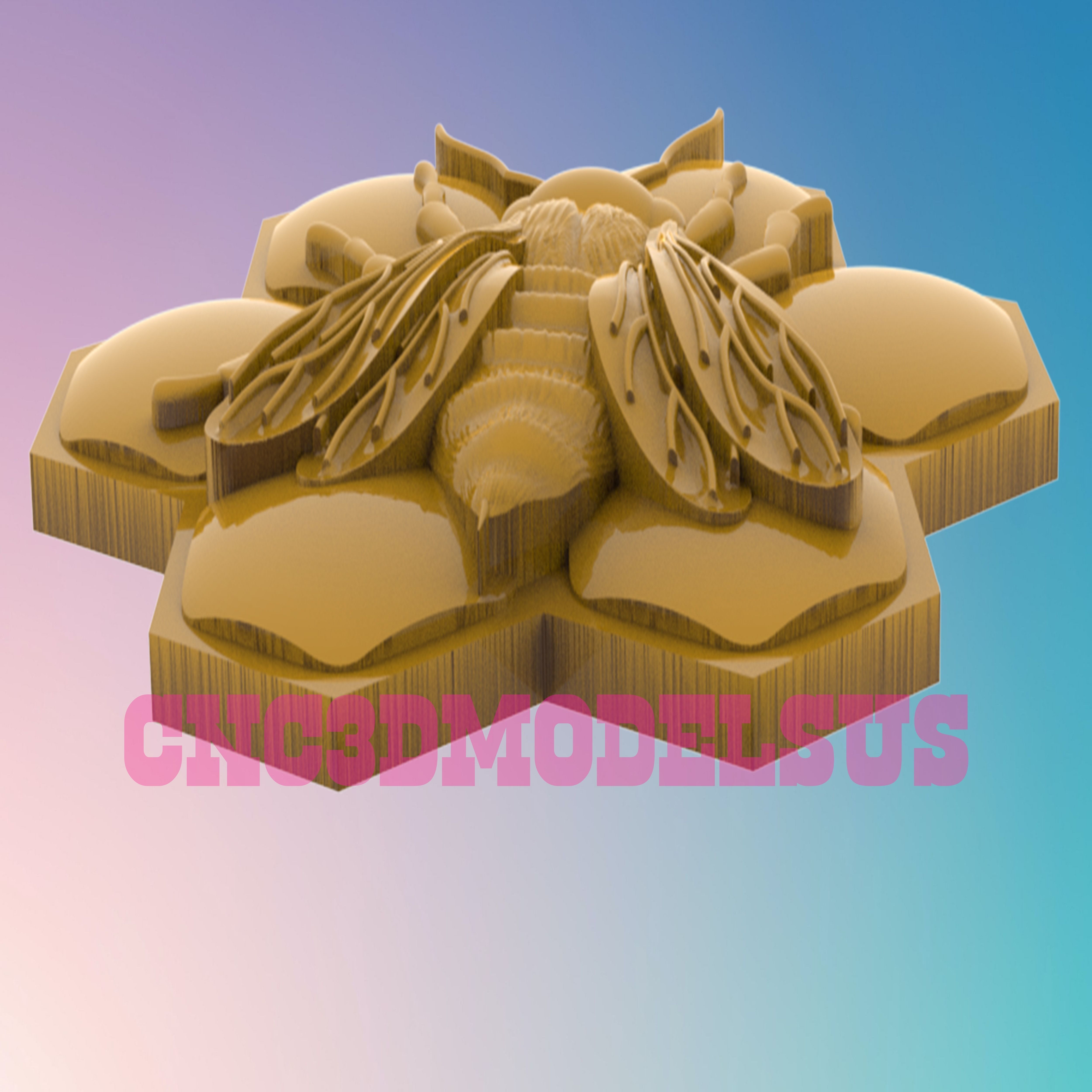 Bee 3D MODEL STL FILE FOR CNC ROUTER 3D model 3D printable | CGTrader