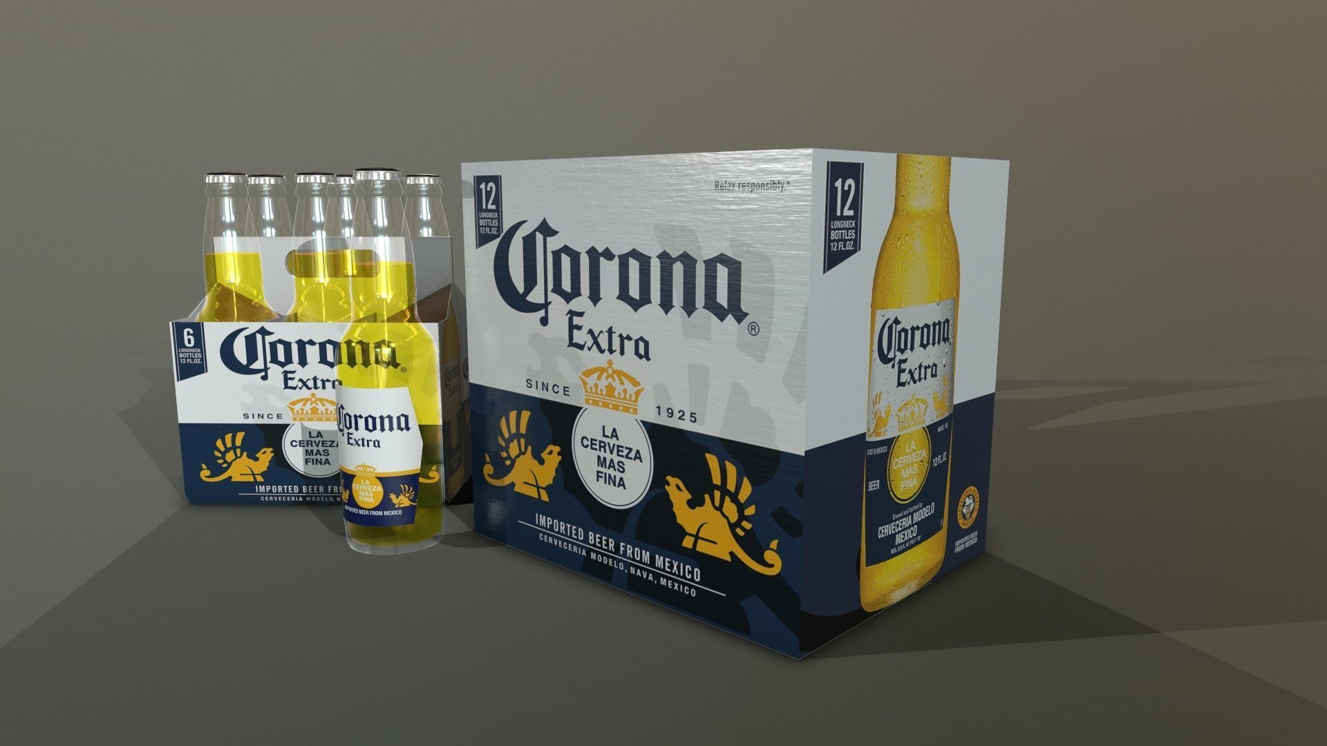 3D model Beer Corona VR / AR / low-poly | CGTrader