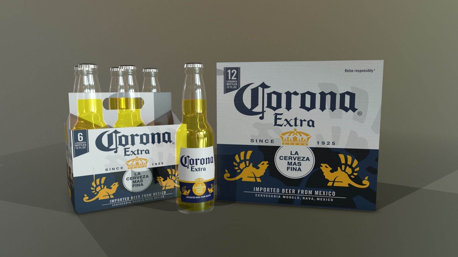 3D model Beer Corona VR / AR / low-poly | CGTrader