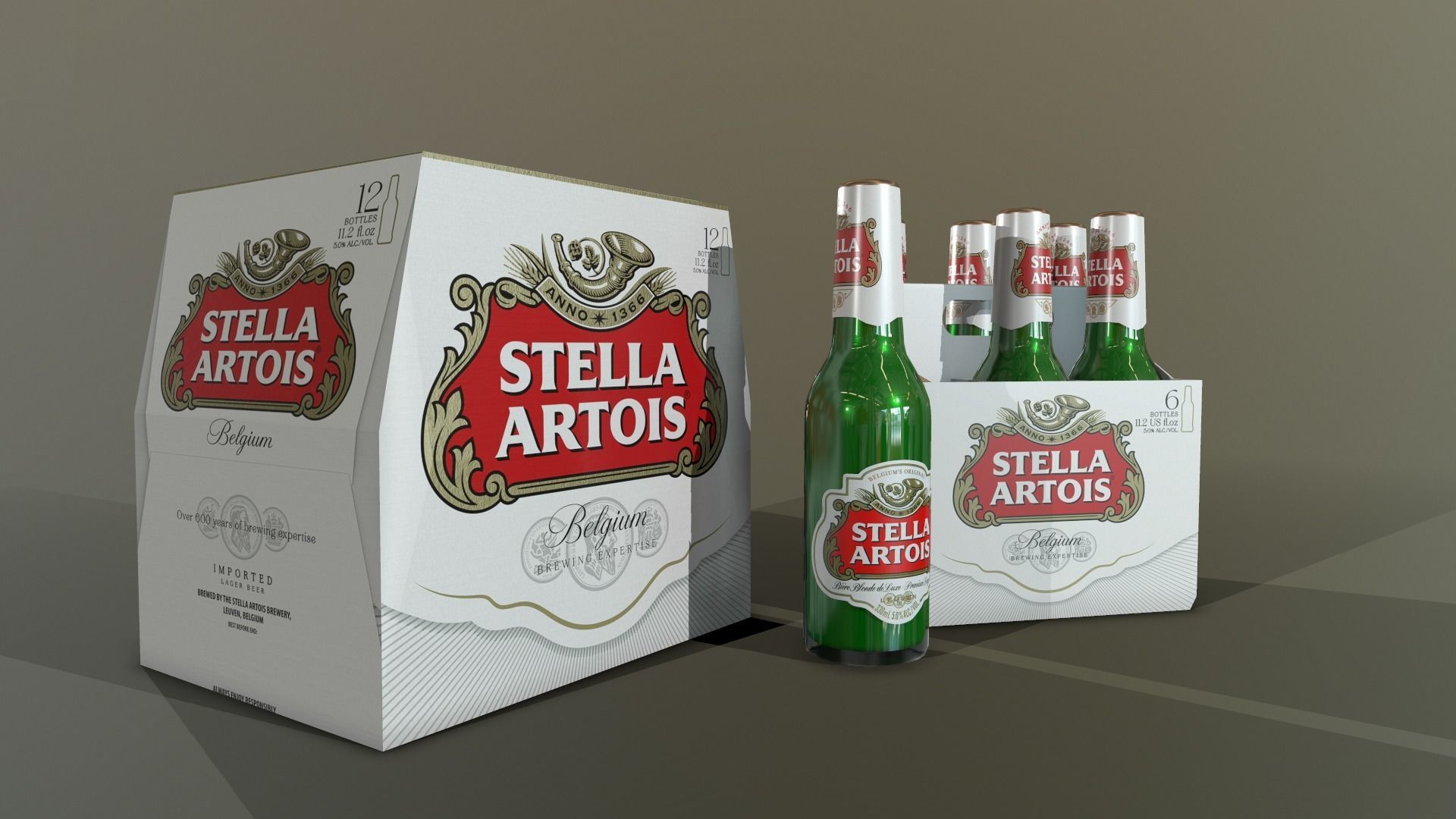 3D model Beer Stella VR / AR / low-poly | CGTrader