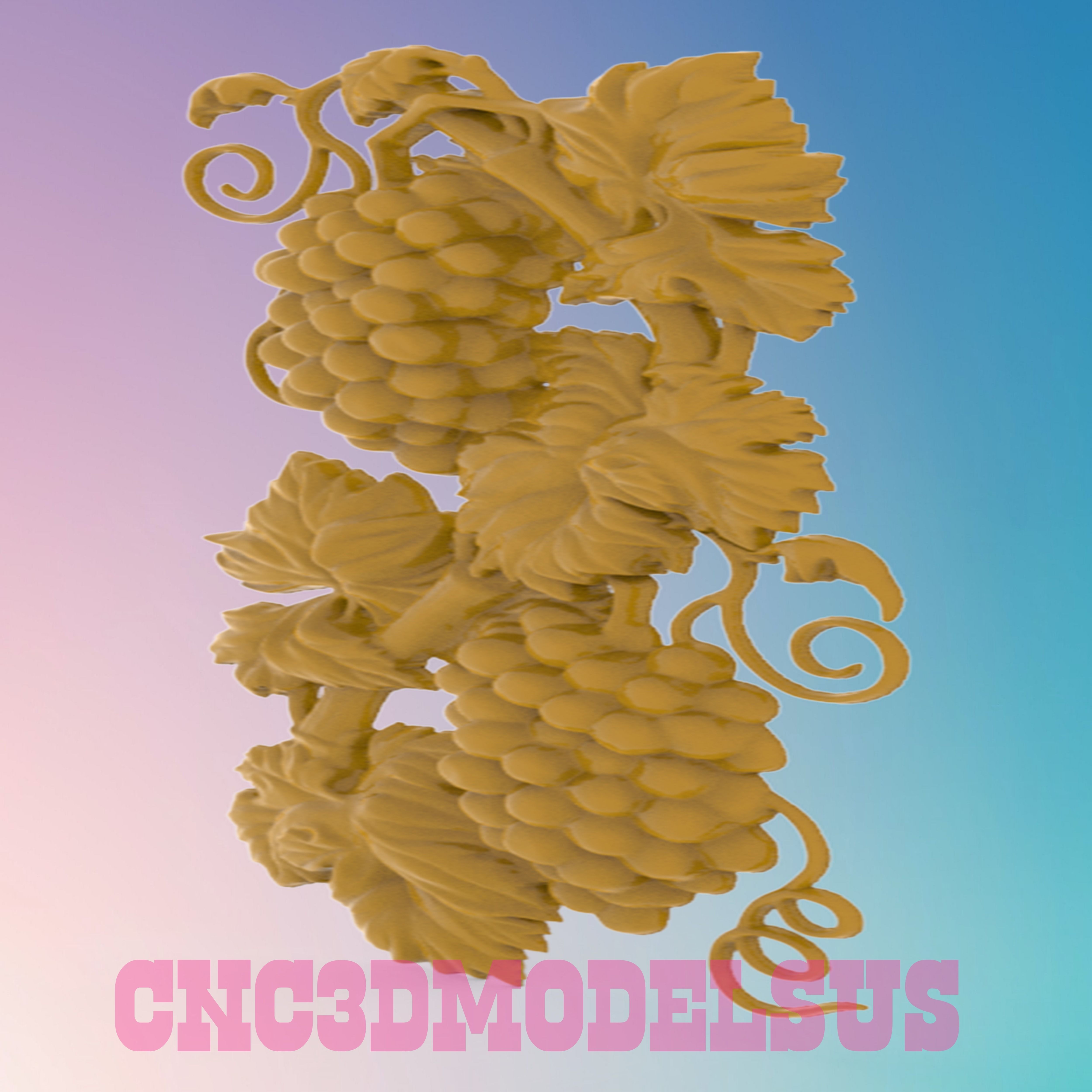 Vineyard 3D MODEL STL FILE FOR CNC ROUTER LASER 3D model 3D printable ...