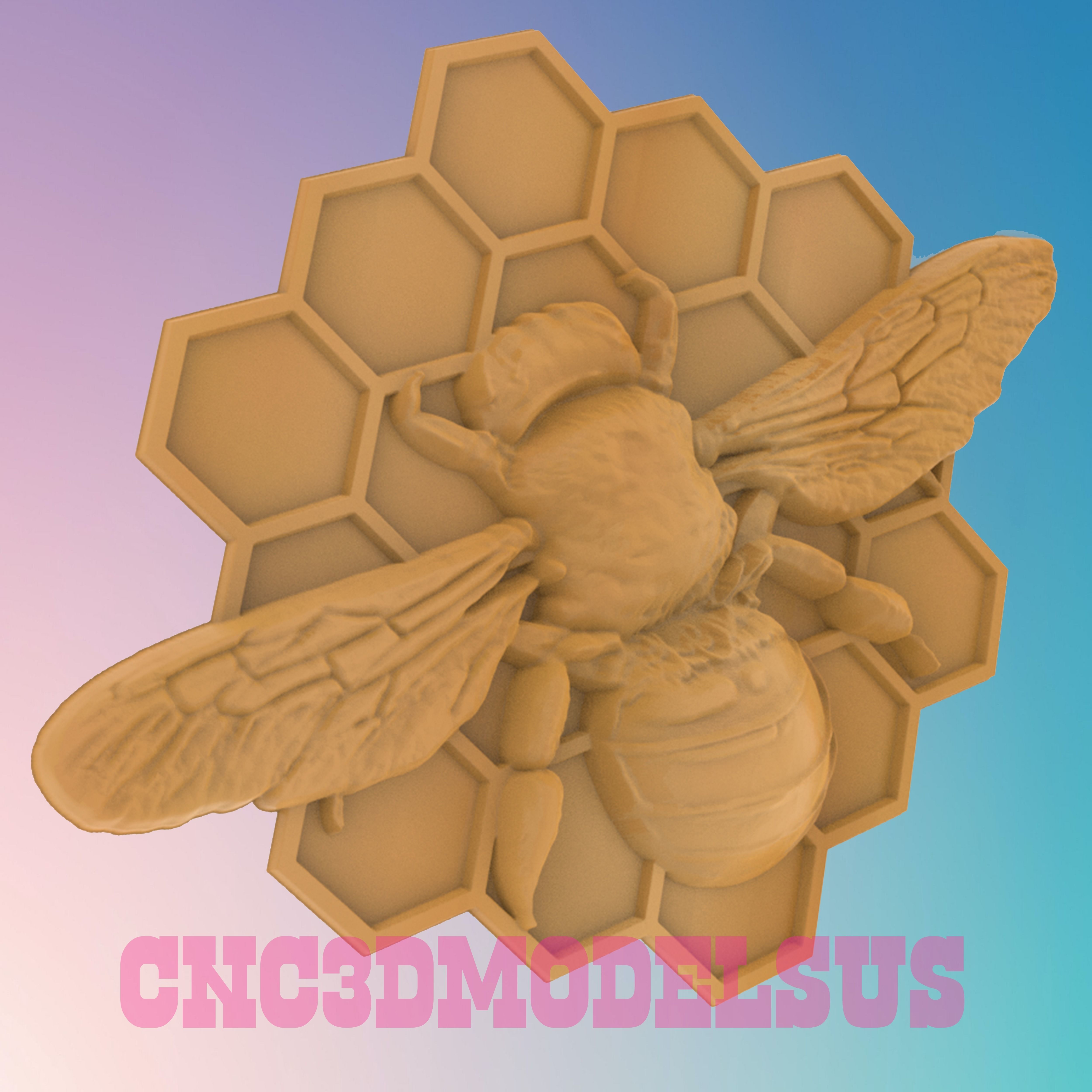 Bee 3D MODEL STL FILE FOR CNC ROUTER LASER 3D model 3D printable | CGTrader