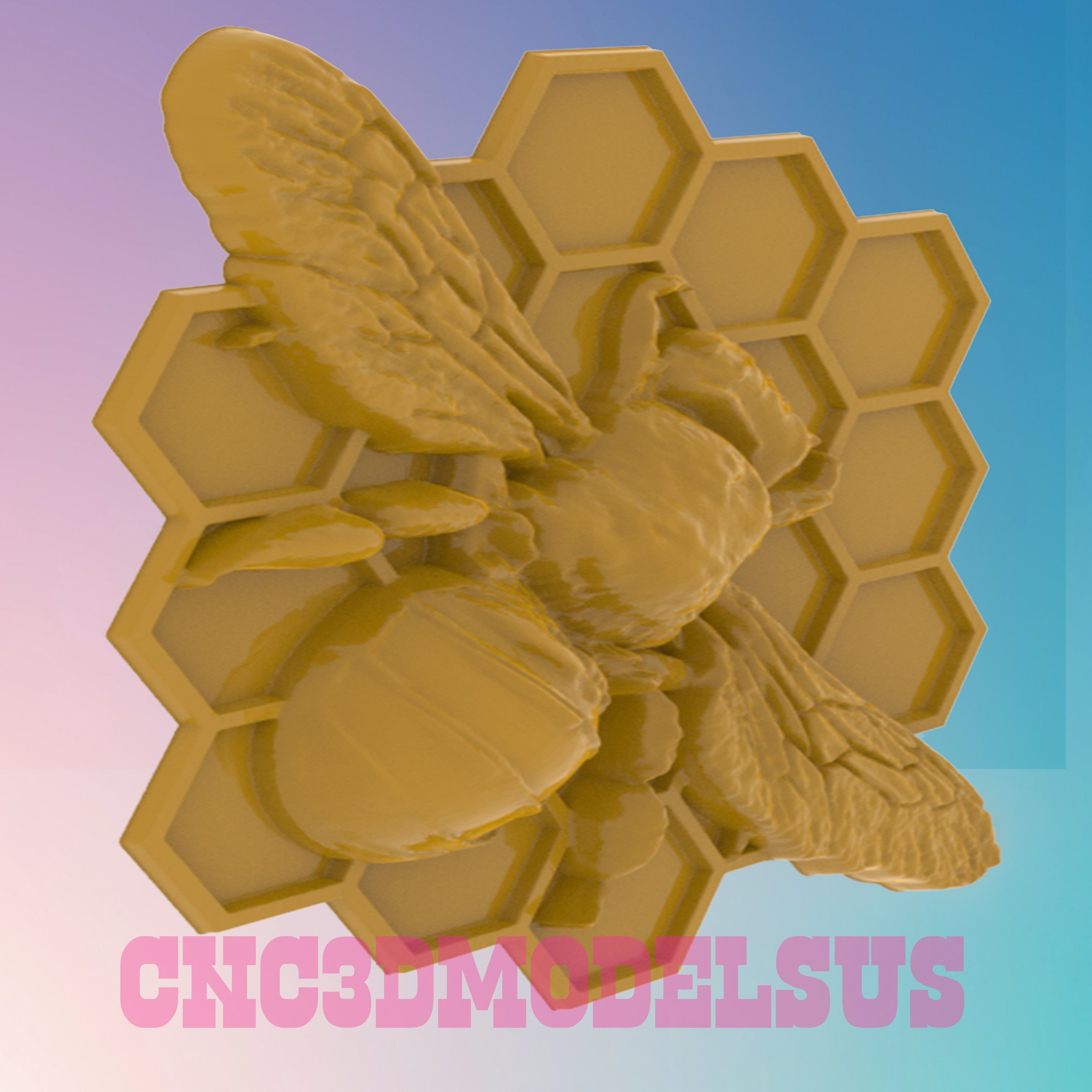 Bee 3D MODEL STL FILE FOR CNC ROUTER LASER 3D model 3D printable | CGTrader