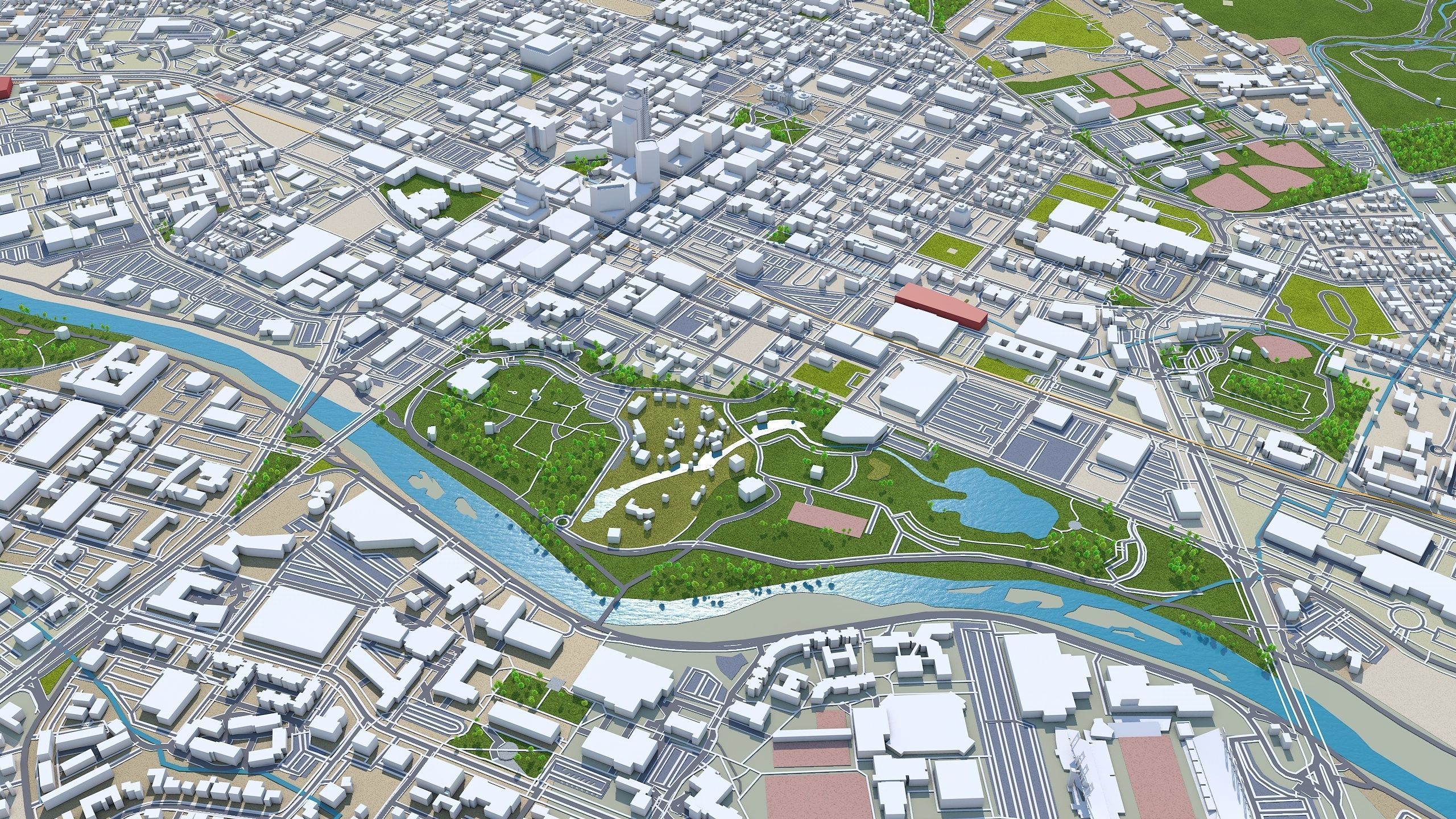 3D model Boise Downtown Idaho USA VR / AR / low-poly | CGTrader