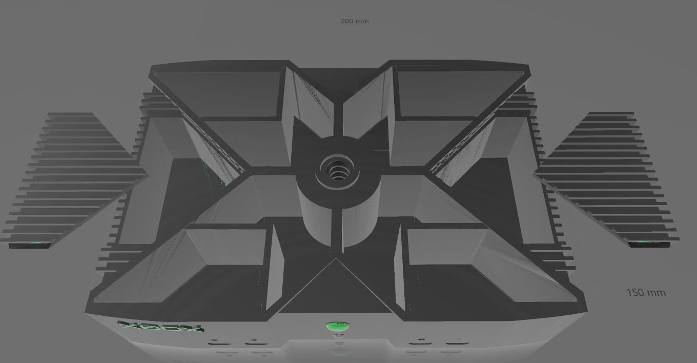 original Xbox container 3D model 3D printable | CGTrader