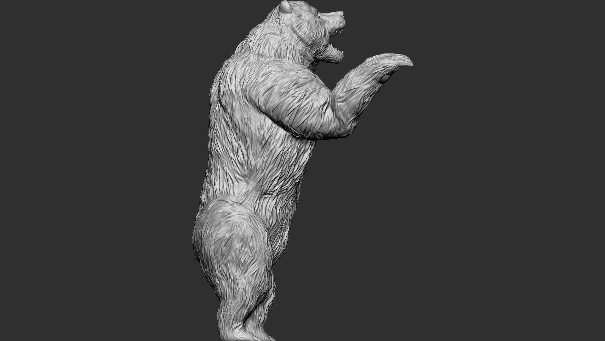 Bear 2 - STL - RPG MINIATURE 3D model 3D printable | CGTrader