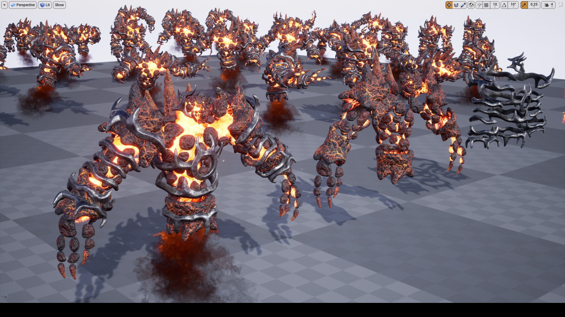 3D model Hell Golem Warrior Low-poly game engine ready 3D model VR / AR / low-poly | CGTrader