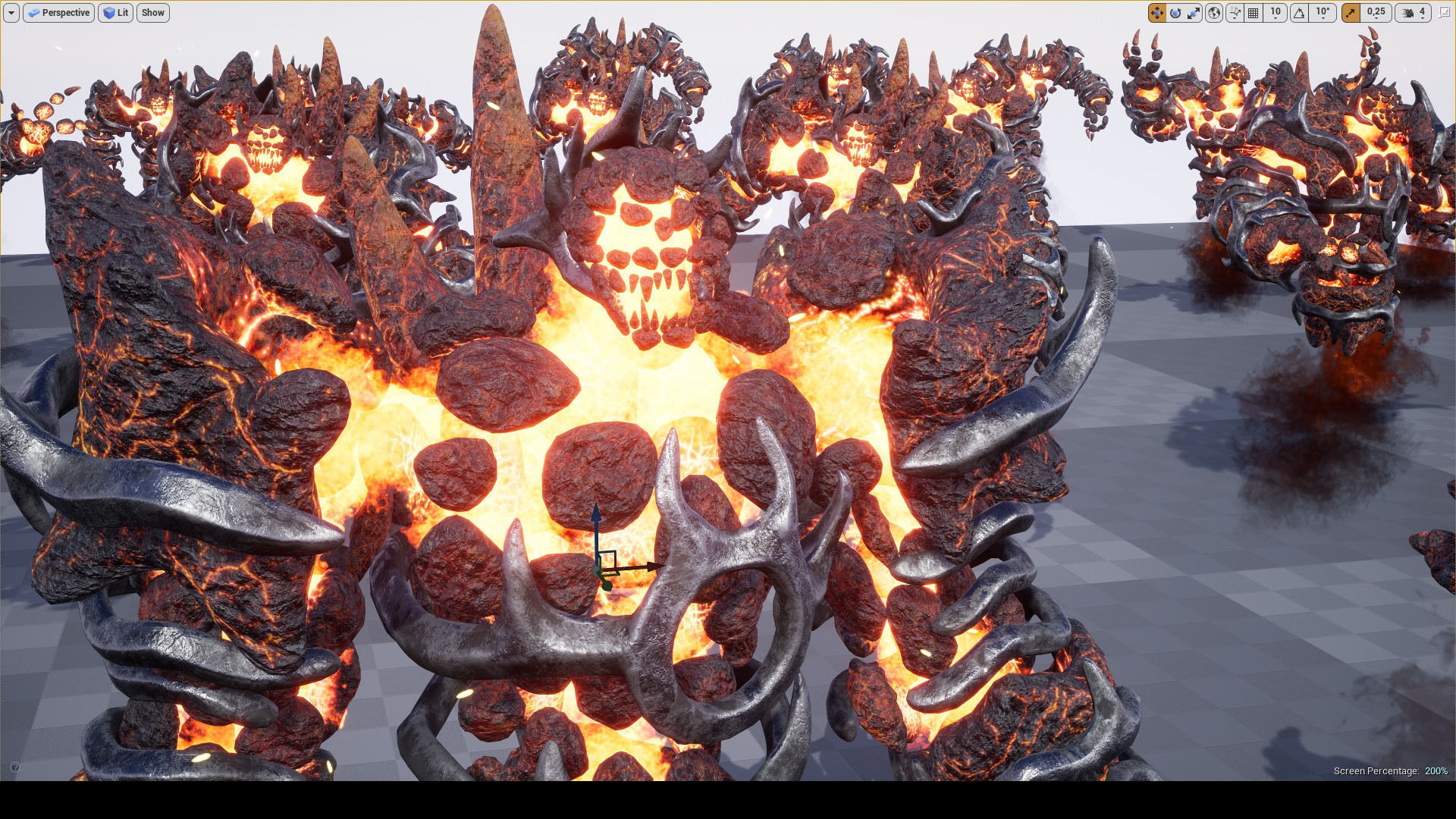 3D model Hell Golem Warrior Low-poly game engine ready 3D model VR / AR / low-poly | CGTrader