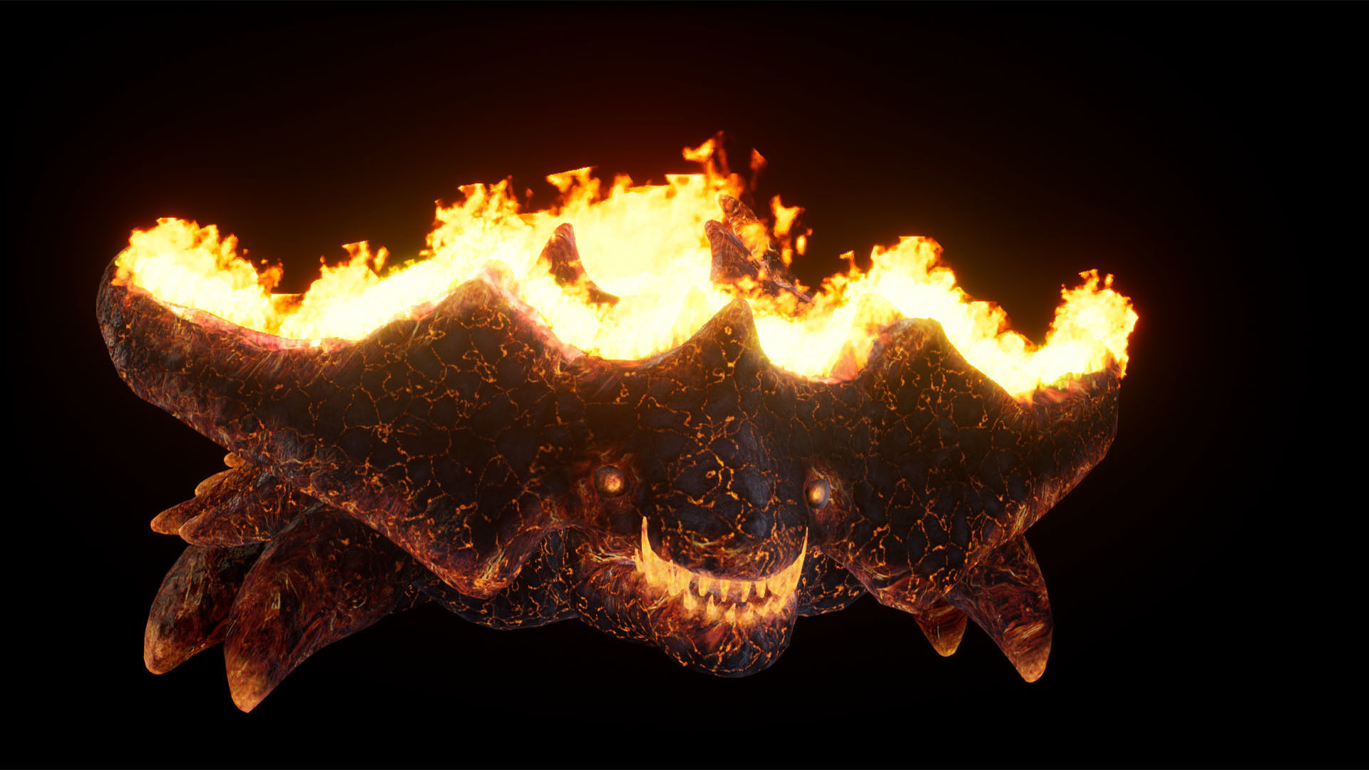 3D model Hell Bug Low-poly game engine ready 3D model VR / AR / low ...