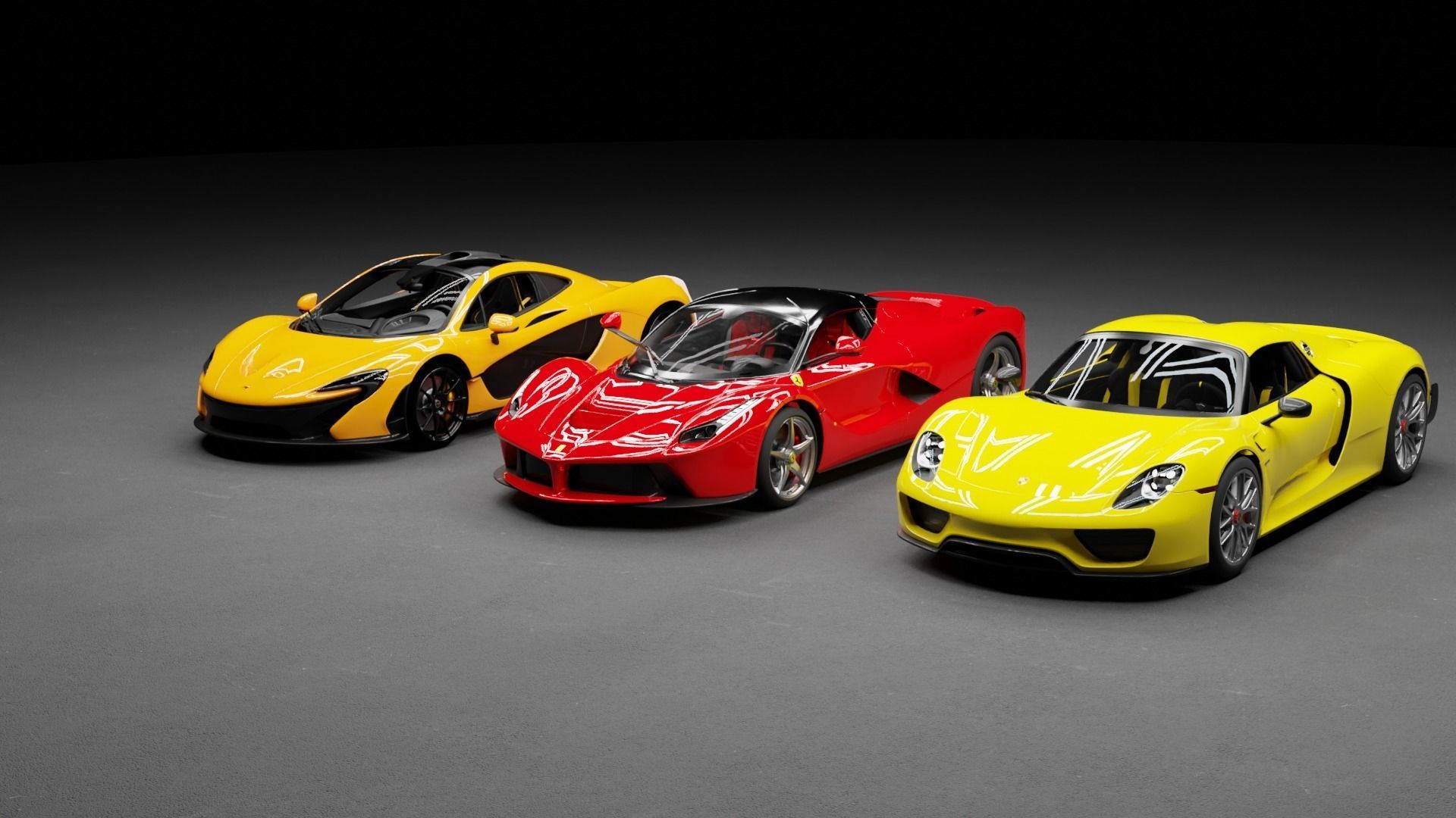 Holy Trinity 2000s Car Pack 3D model animated rigged | CGTrader