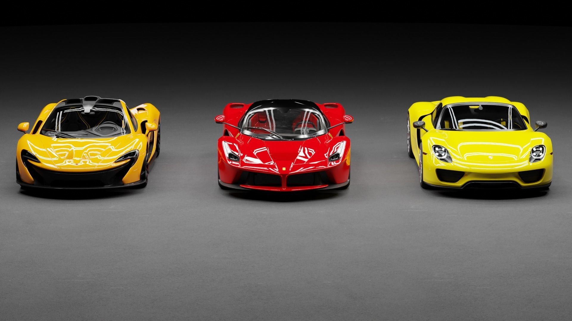 Holy Trinity 2000s Car Pack 3D model animated rigged | CGTrader