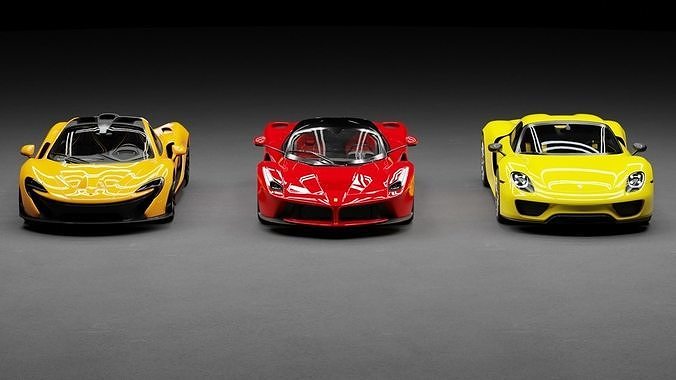 Holy Trinity 2000s Car Pack 3D model animated rigged | CGTrader