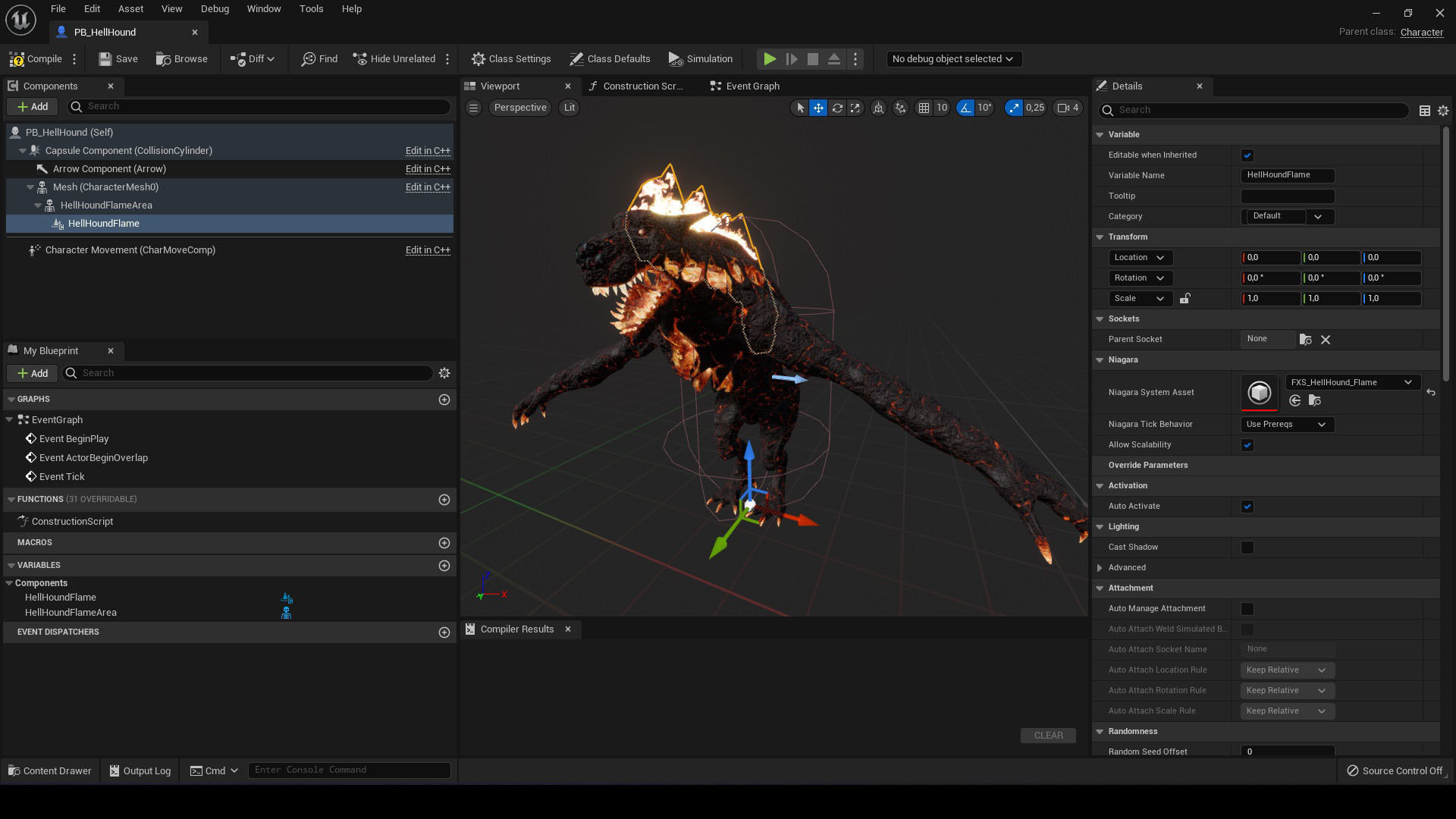 3D model Hell Hound Low-poly game engine ready 3D model VR / AR / low ...